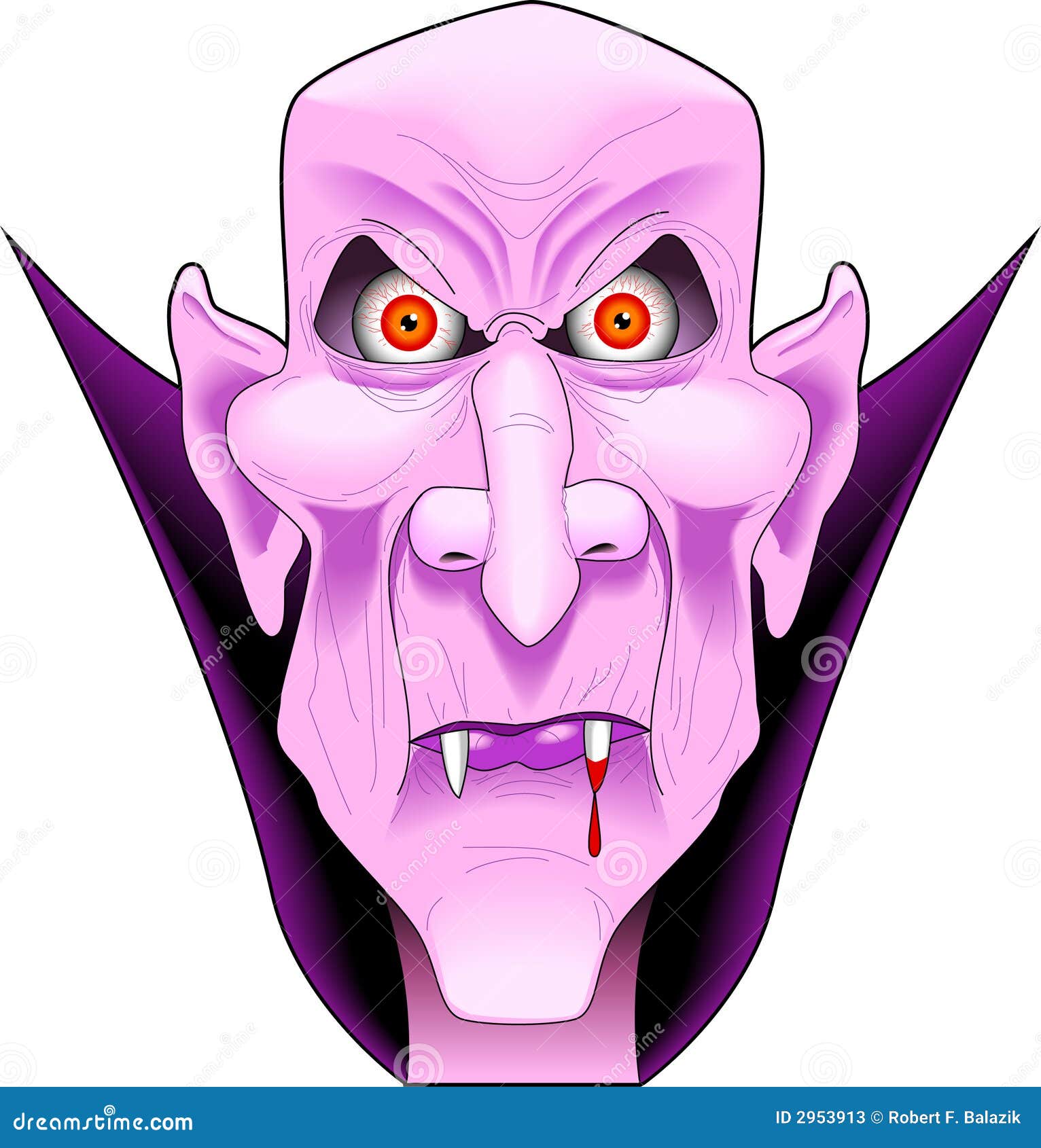 Vampire_face Cartoon Vector | CartoonDealer.com #2953913