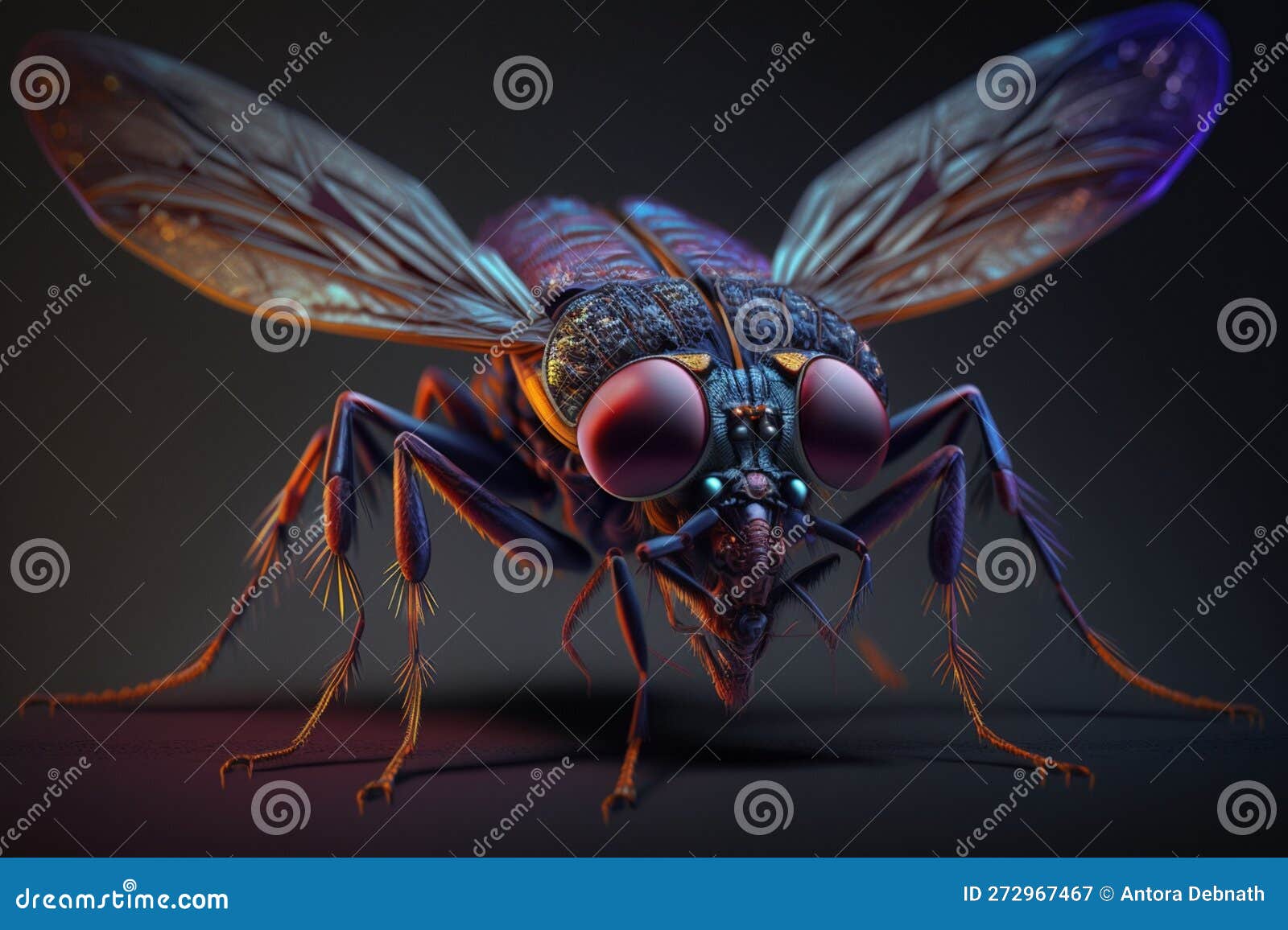 Vampire fly stock illustration. Illustration of generated - 272967467