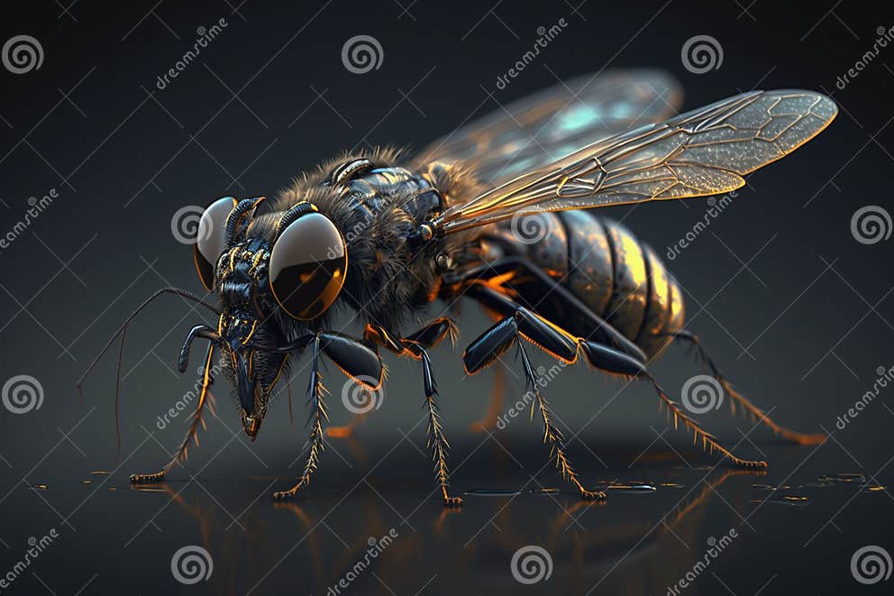Vampire fly stock illustration. Illustration of flower - 272967468