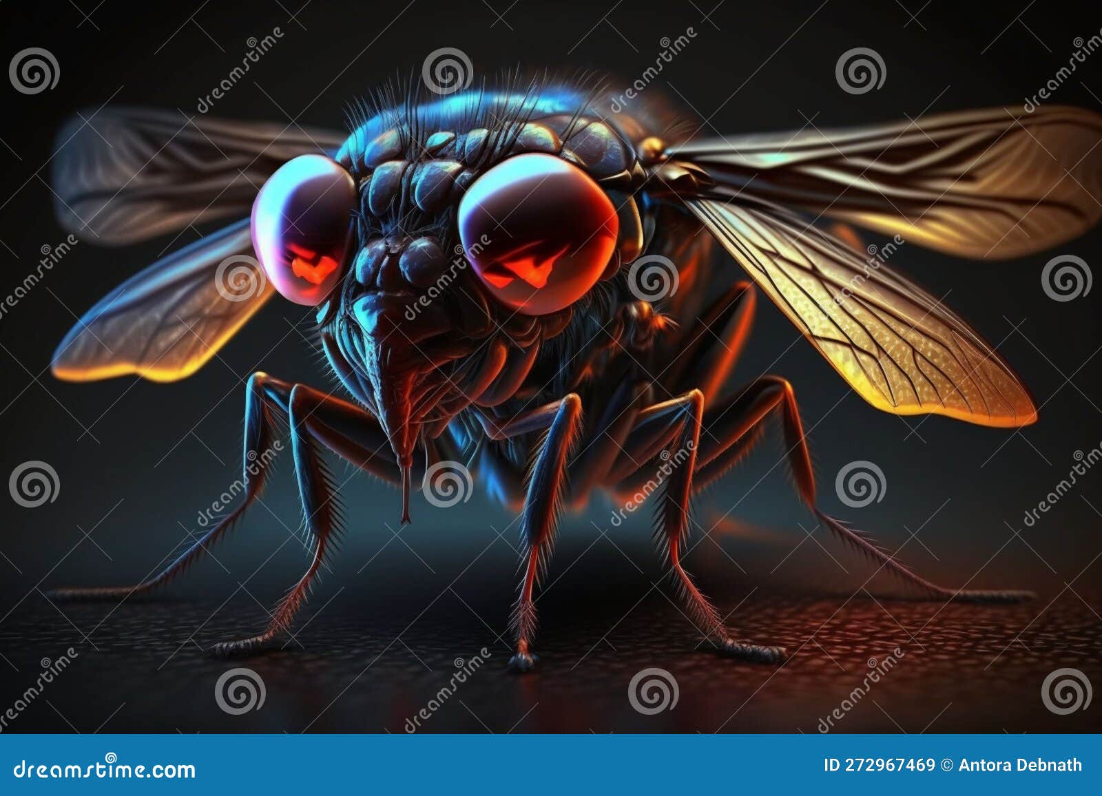 Vampire fly stock illustration. Illustration of cartoon - 272967469