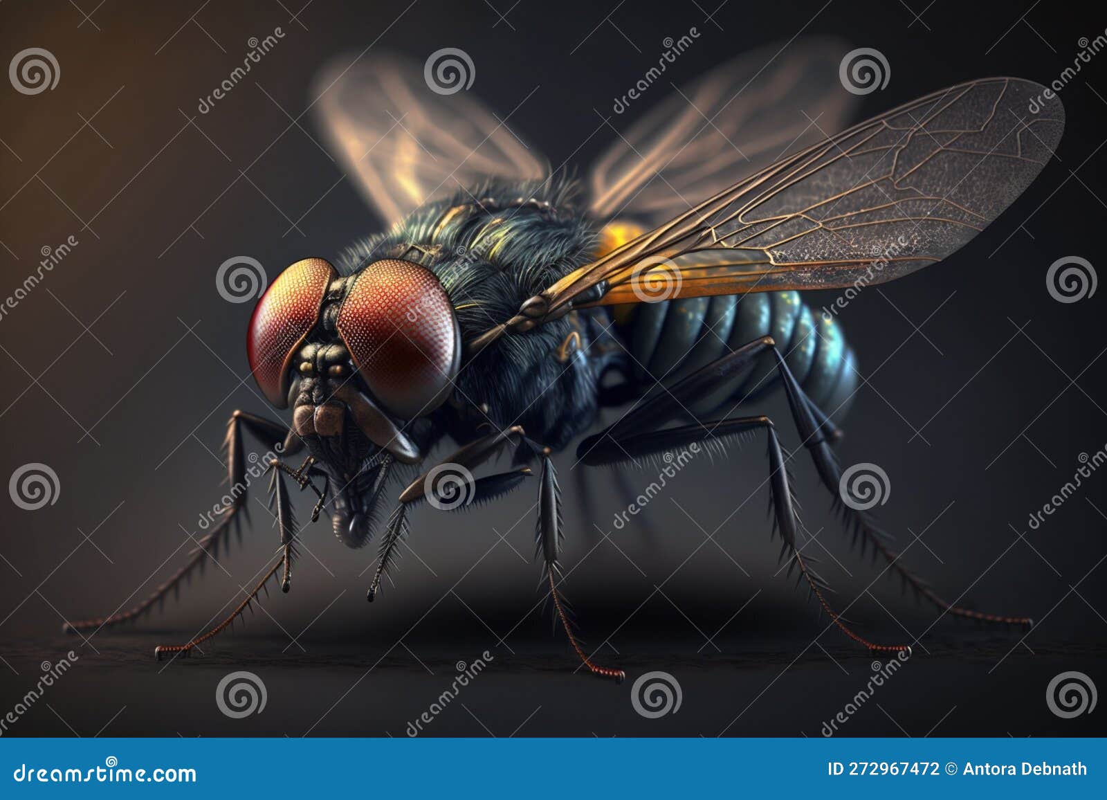 Vampire fly stock illustration. Illustration of invertebrate - 272967472