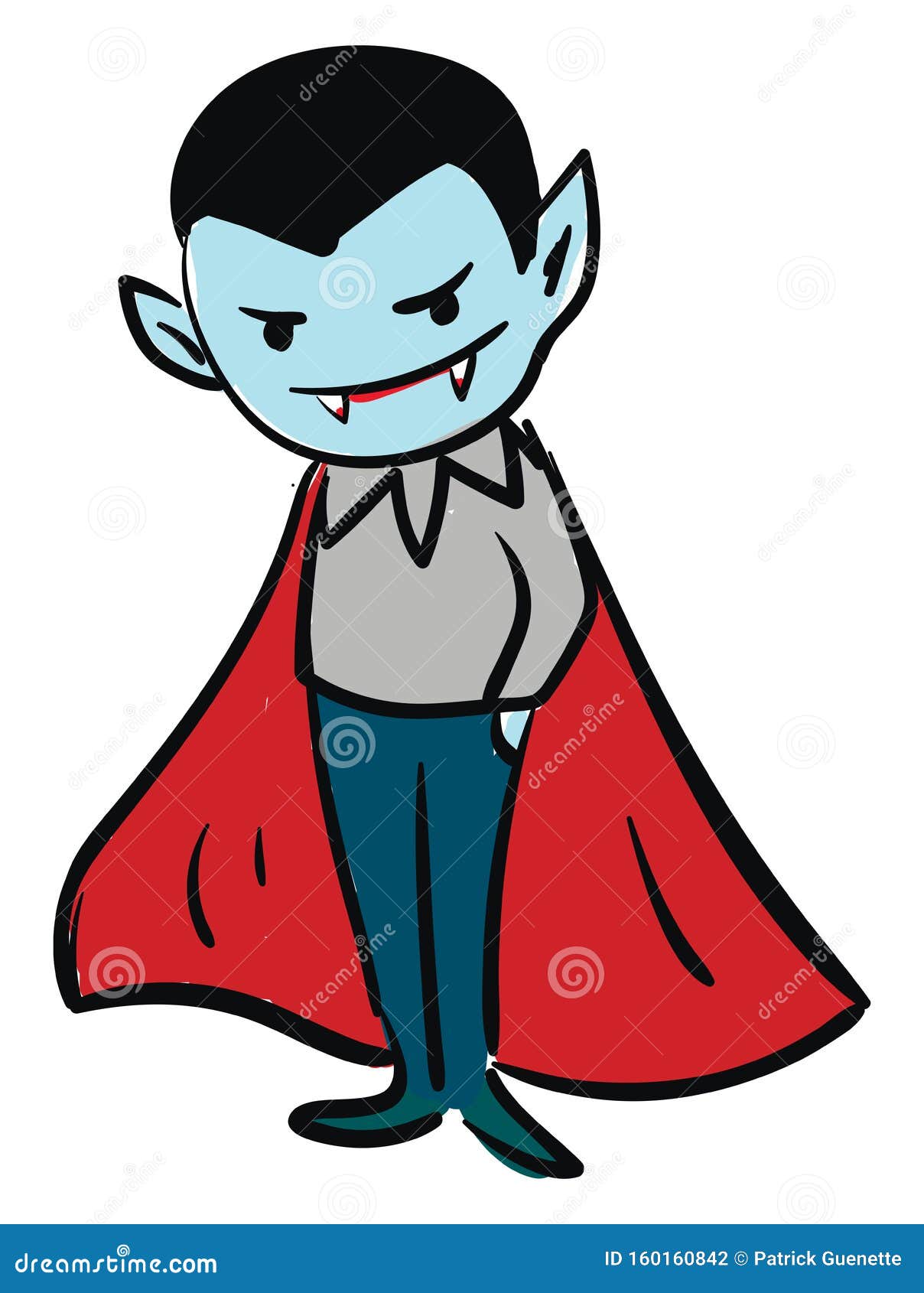 Vampire Hand Drawn Design, Illustration, Vector Stock Vector ...