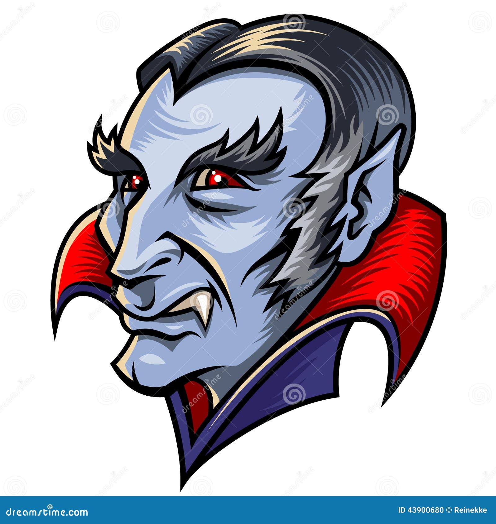 Vampire stock vector. Illustration of horror, dead, halloween - 43900680