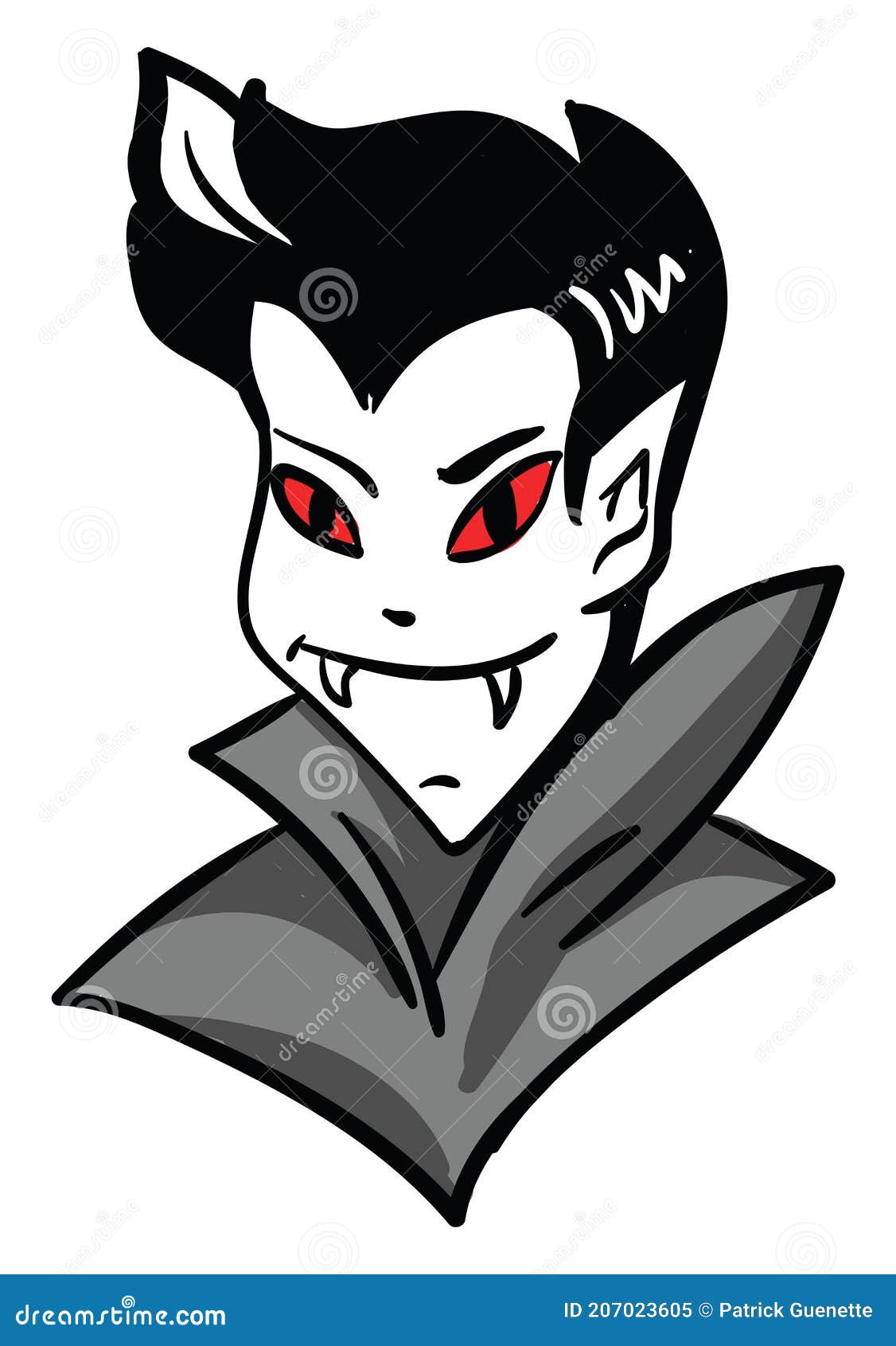 Vampire Head, Illustration, Vector Stock Vector - Illustration of style ...