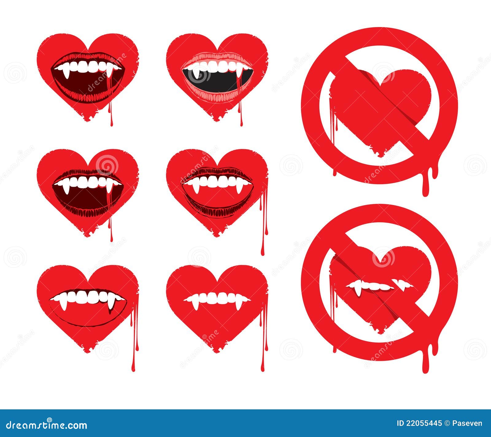 Vampire heart stock vector. Illustration of design, heart - 22055445