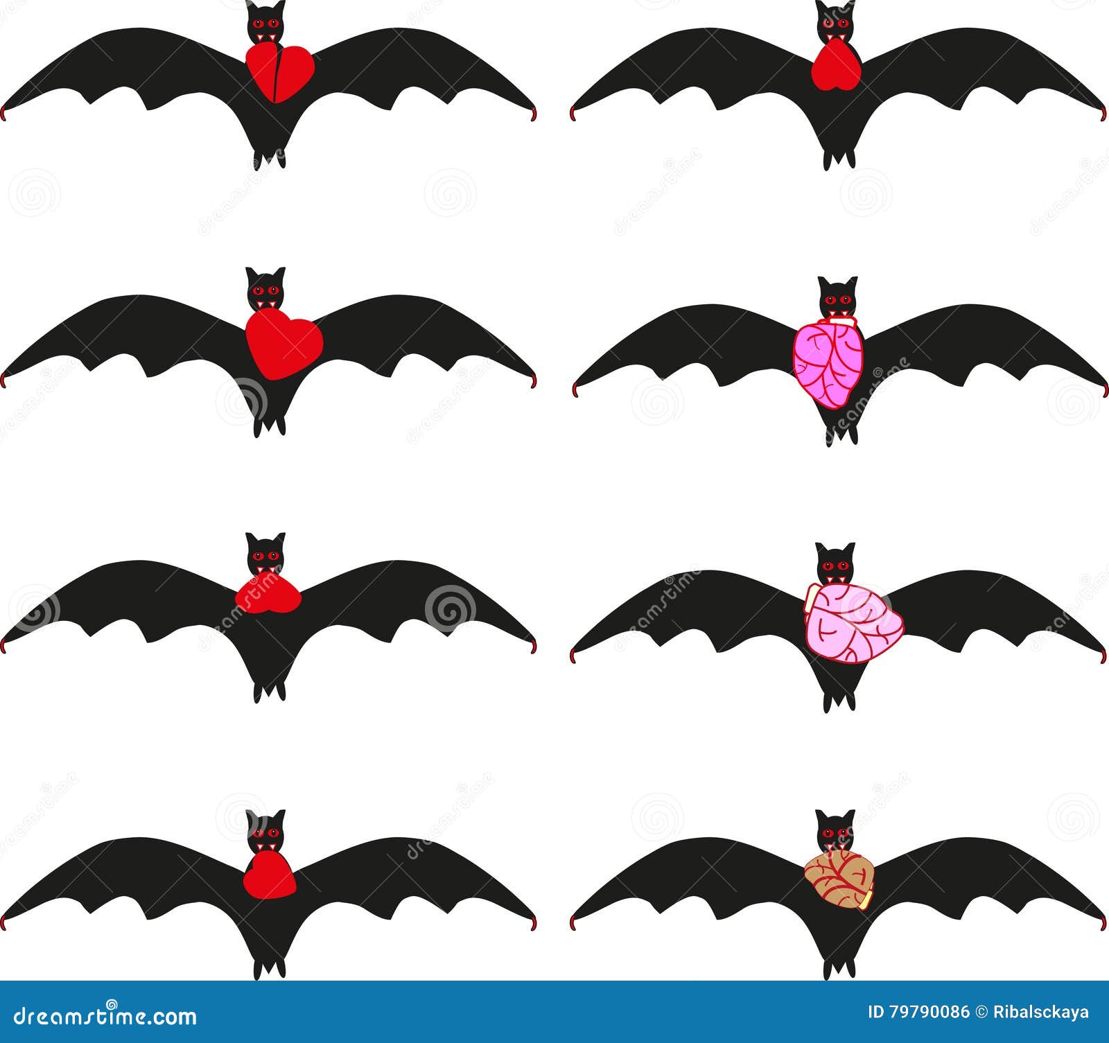 Vampire with heart stock vector. Illustration of horror - 79790086