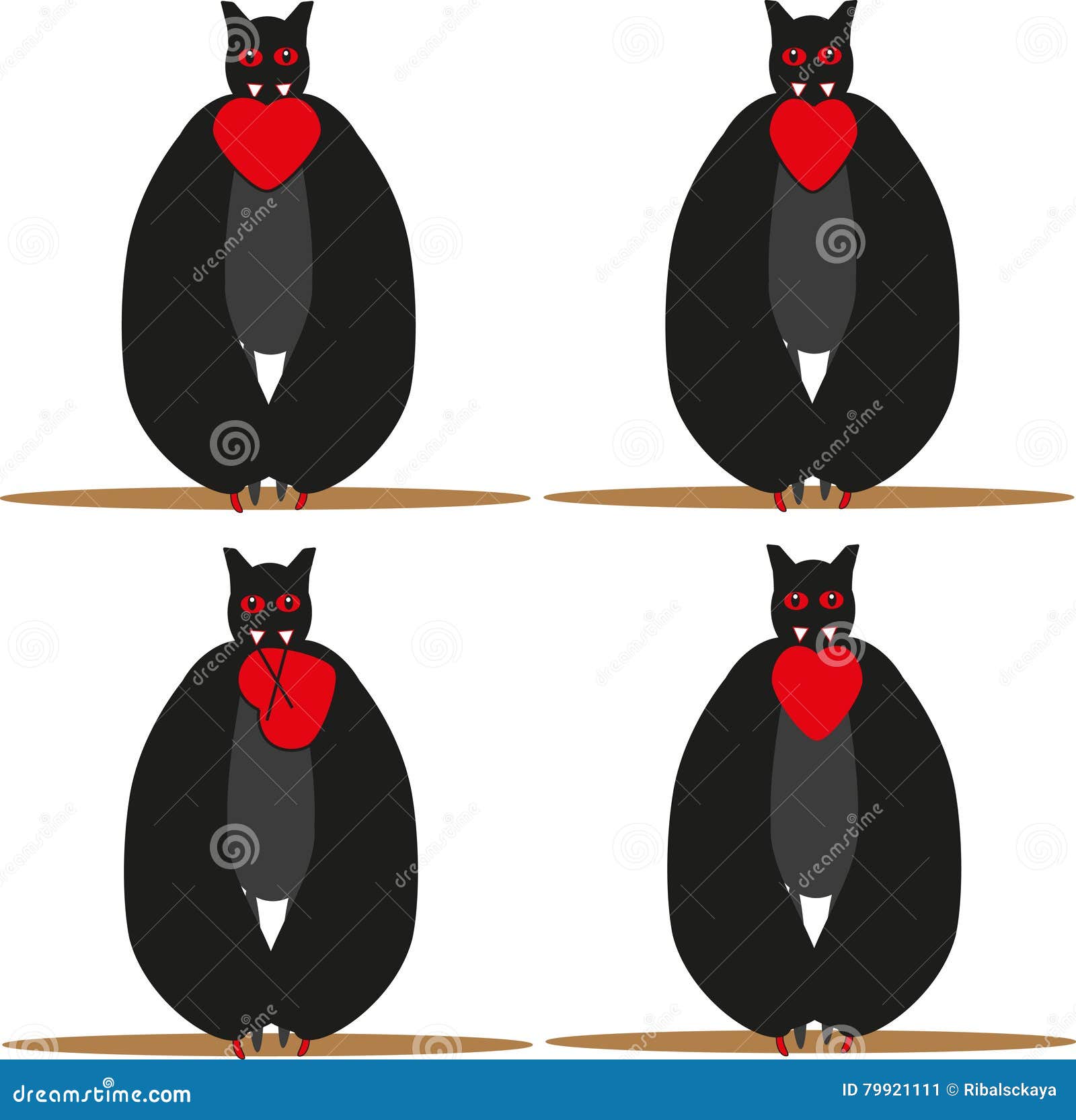 Vampire with heart stock illustration. Illustration of vampire - 79921111