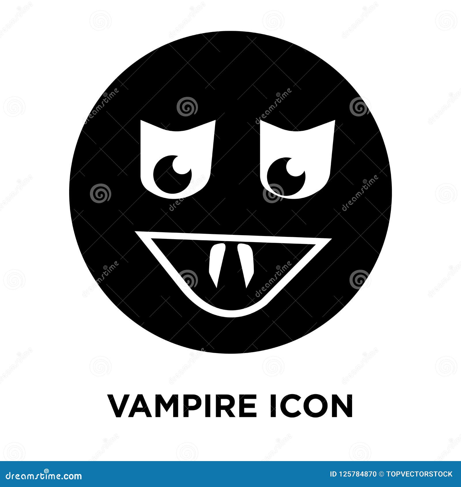 Vampire Icon Vector Sign And Symbol Isolated On White Background ...