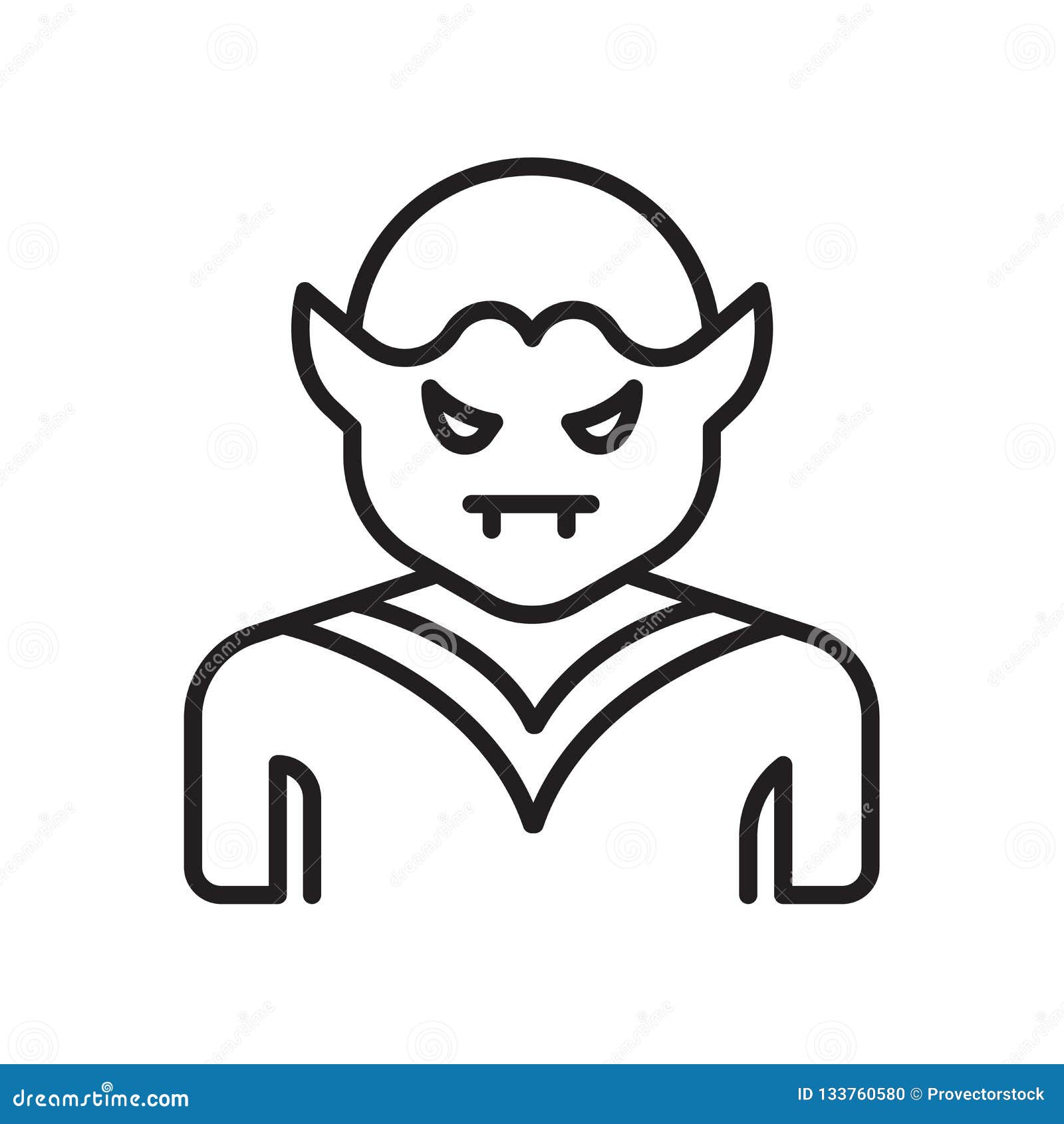 Vampire Icon Vector Sign and Symbol Isolated on White Background Stock ...