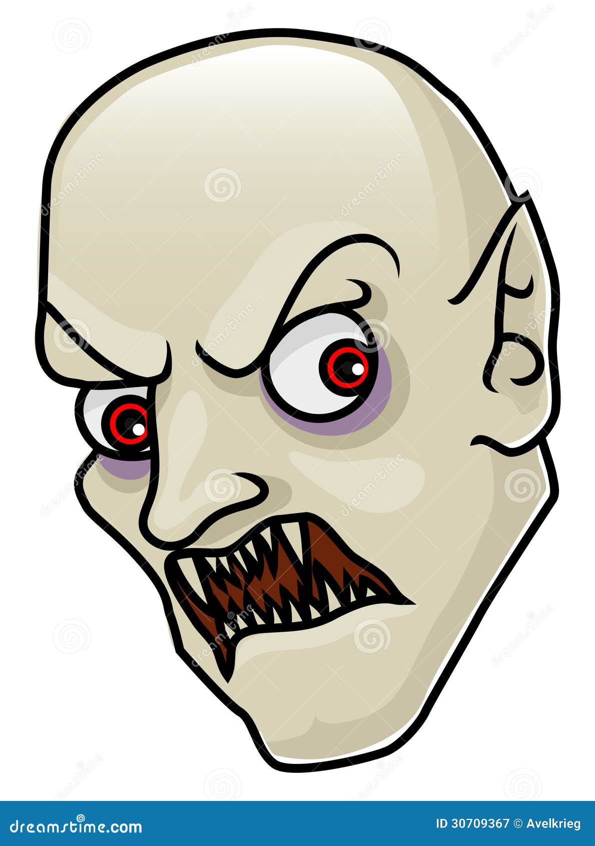 Vampire Attack Vector Illustration Isolated On White. Danger Dracula ...