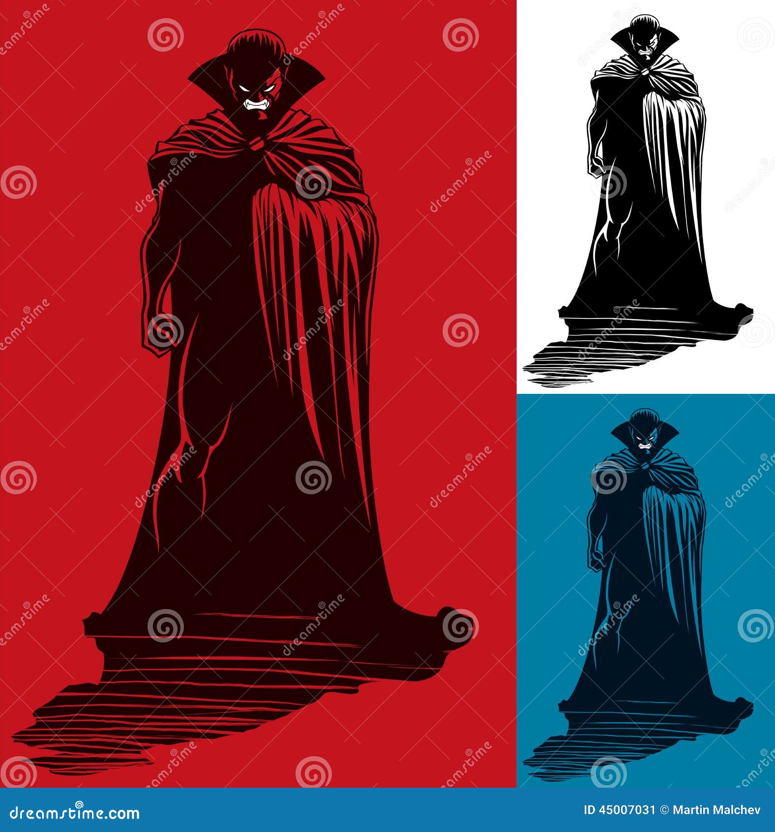 Vampire stock vector. Illustration of background, halloween - 45007031