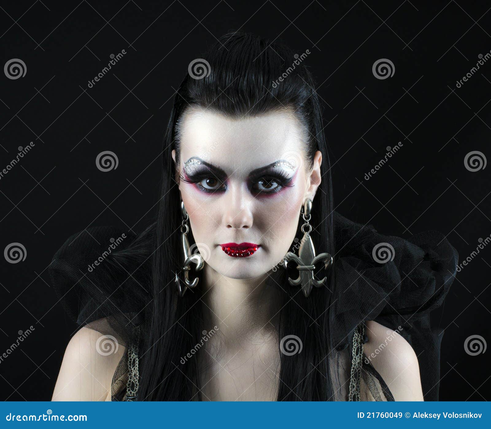 Vampire lady stock image. Image of backdrop, vampire - 21760049