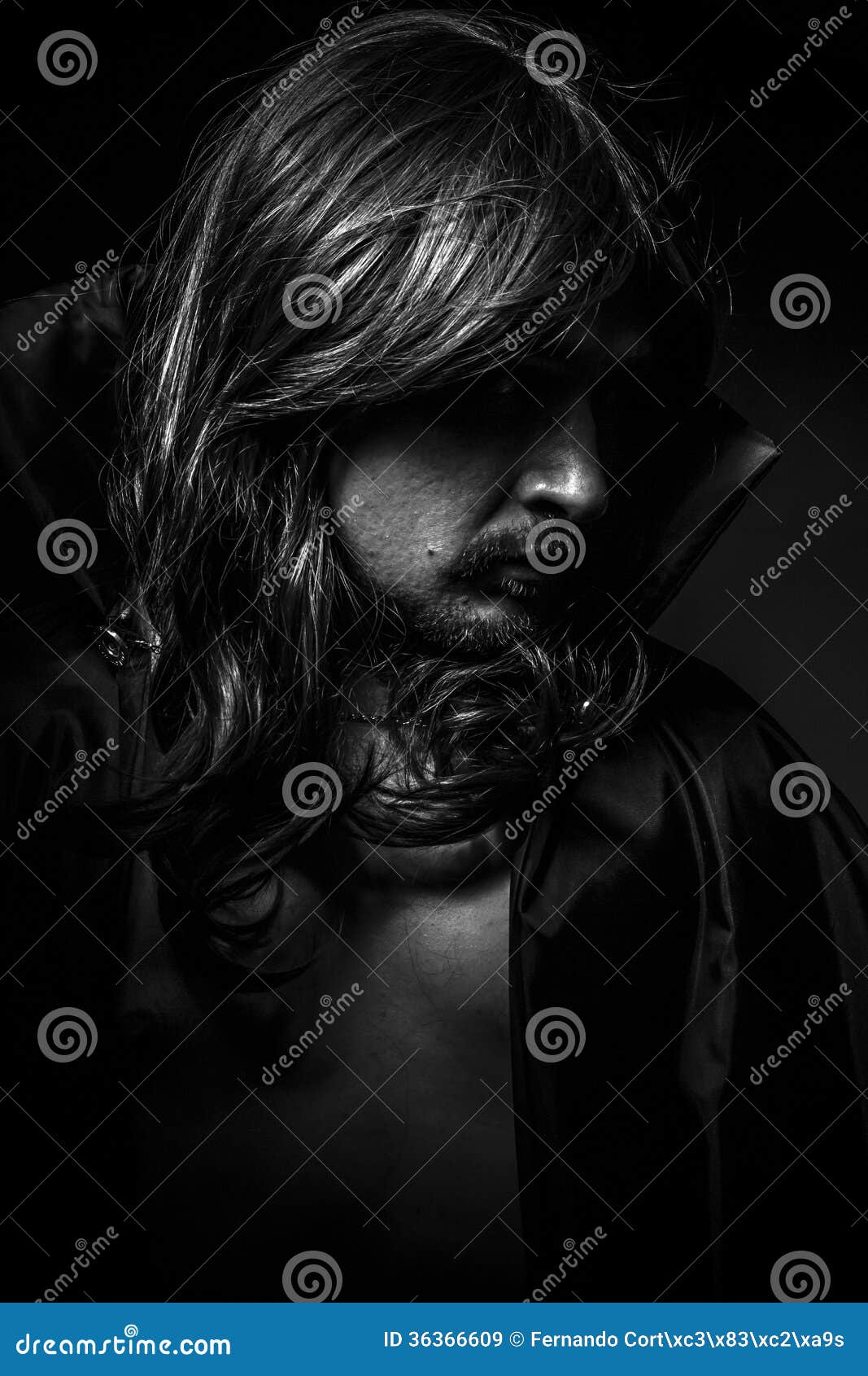 Vampire, Male Model, Evil, Blind, Fallen Angel Of Death Stock ...