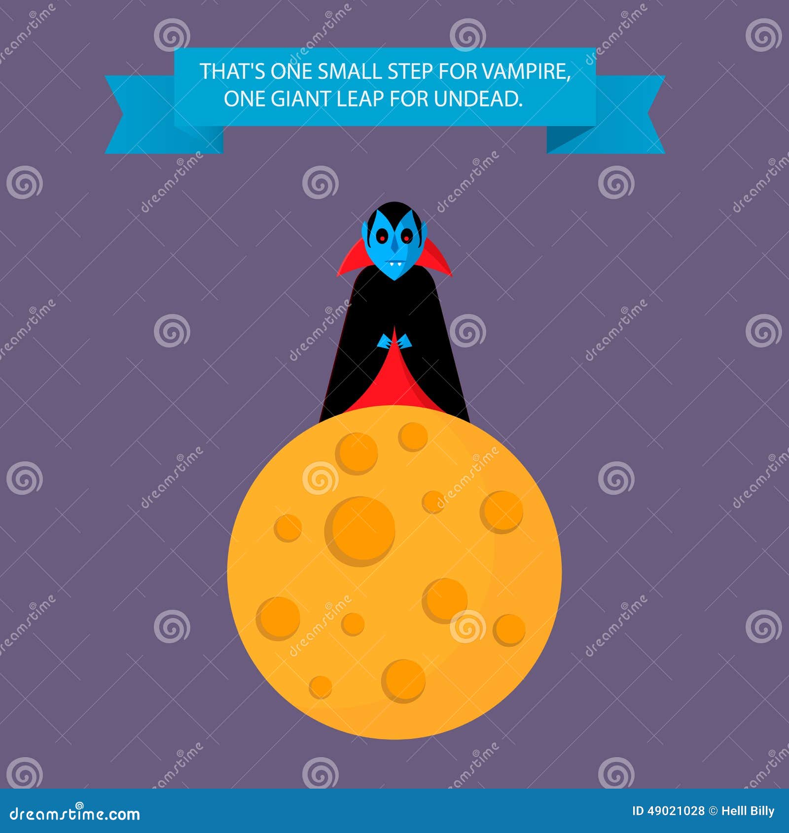 Vampire on the moon stock vector. Illustration of astronomy - 49021028