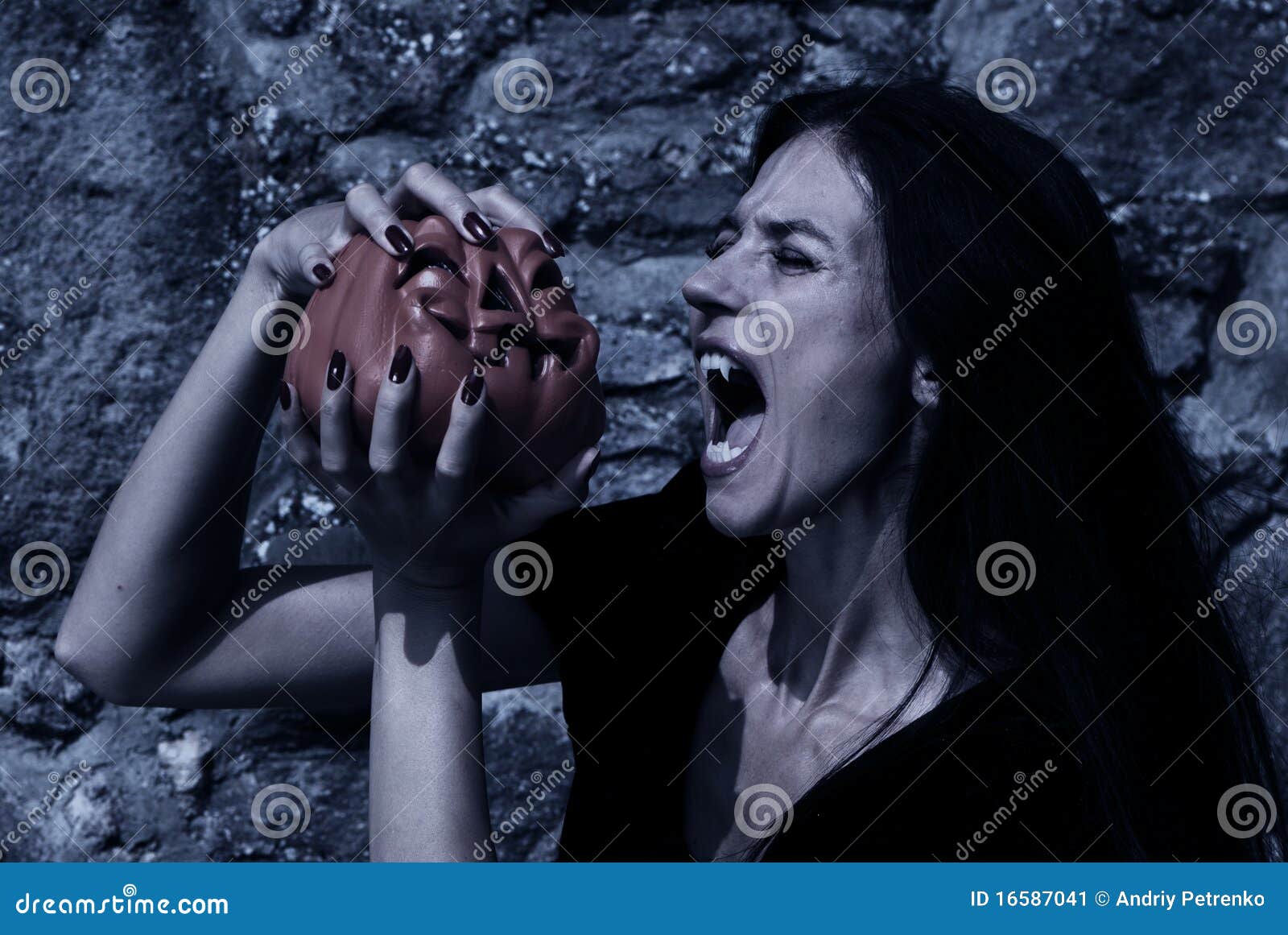 Vampire at a moonlight stock image. Image of pumpkin - 16587041