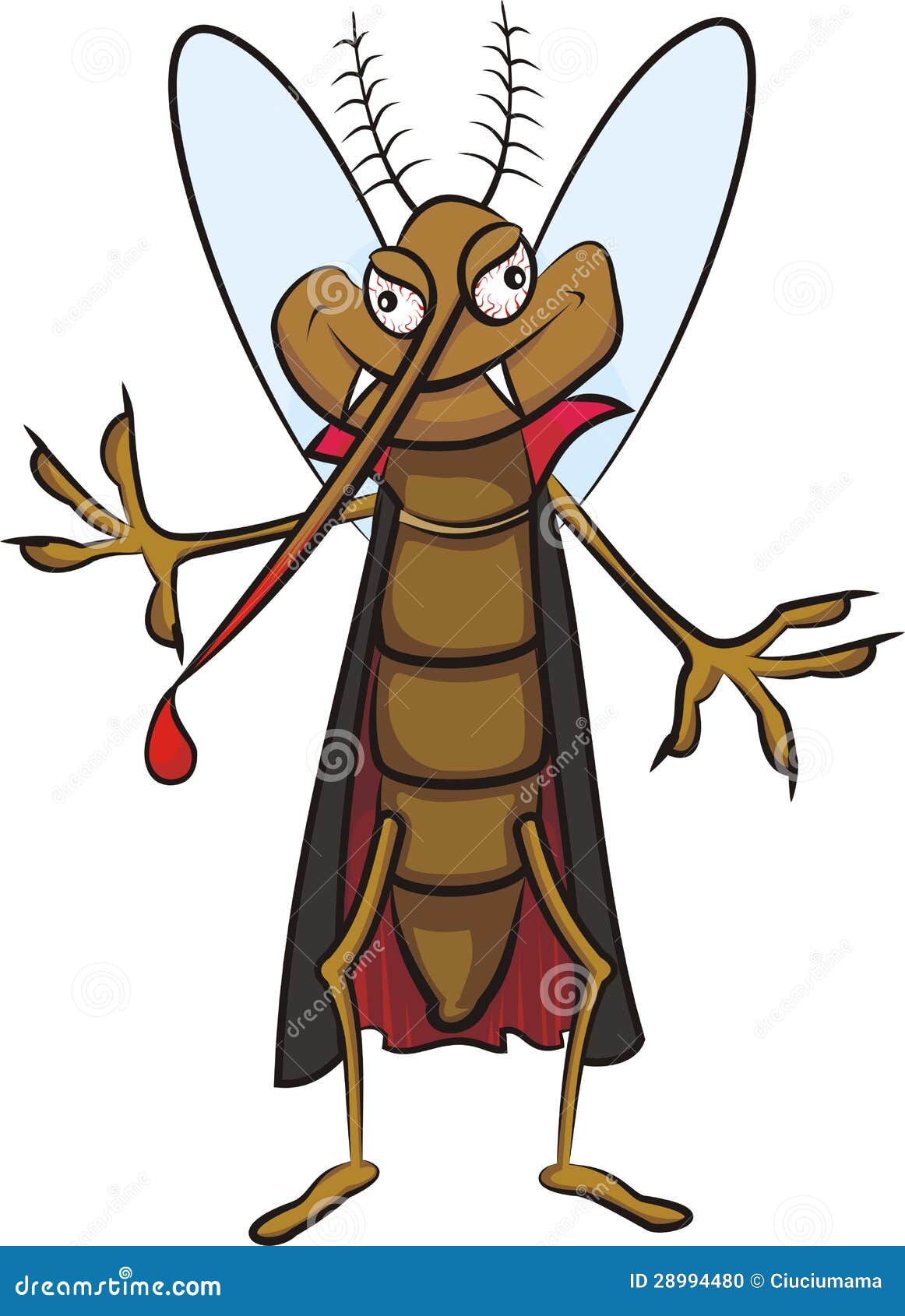 Vampire Mosquito Stock Photo - Image: 28994480
