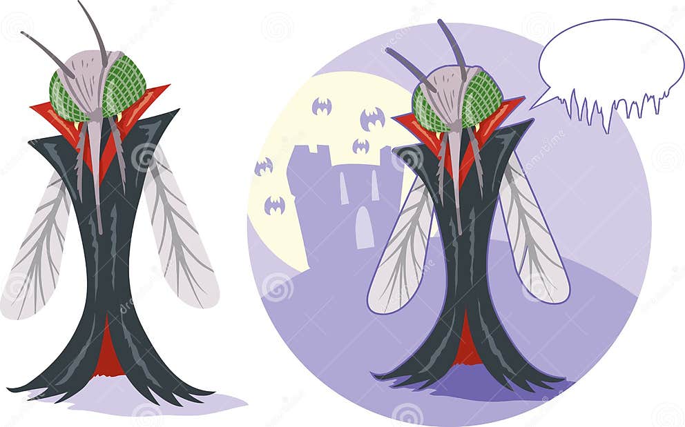 Vampire mosquito stock vector. Illustration of insect - 45069496