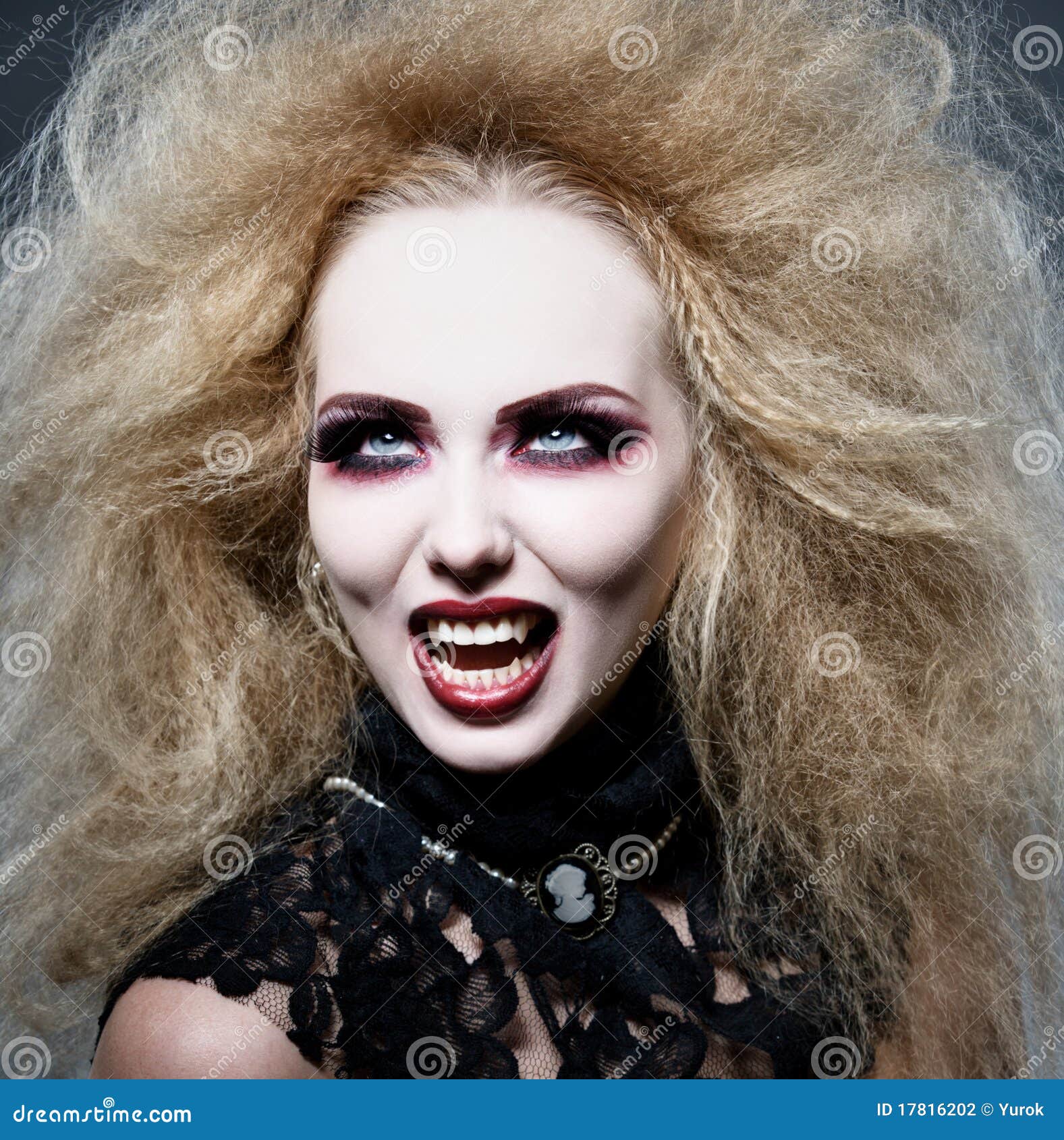 Vampire at night stock photo. Image of girl, face, style - 17816202