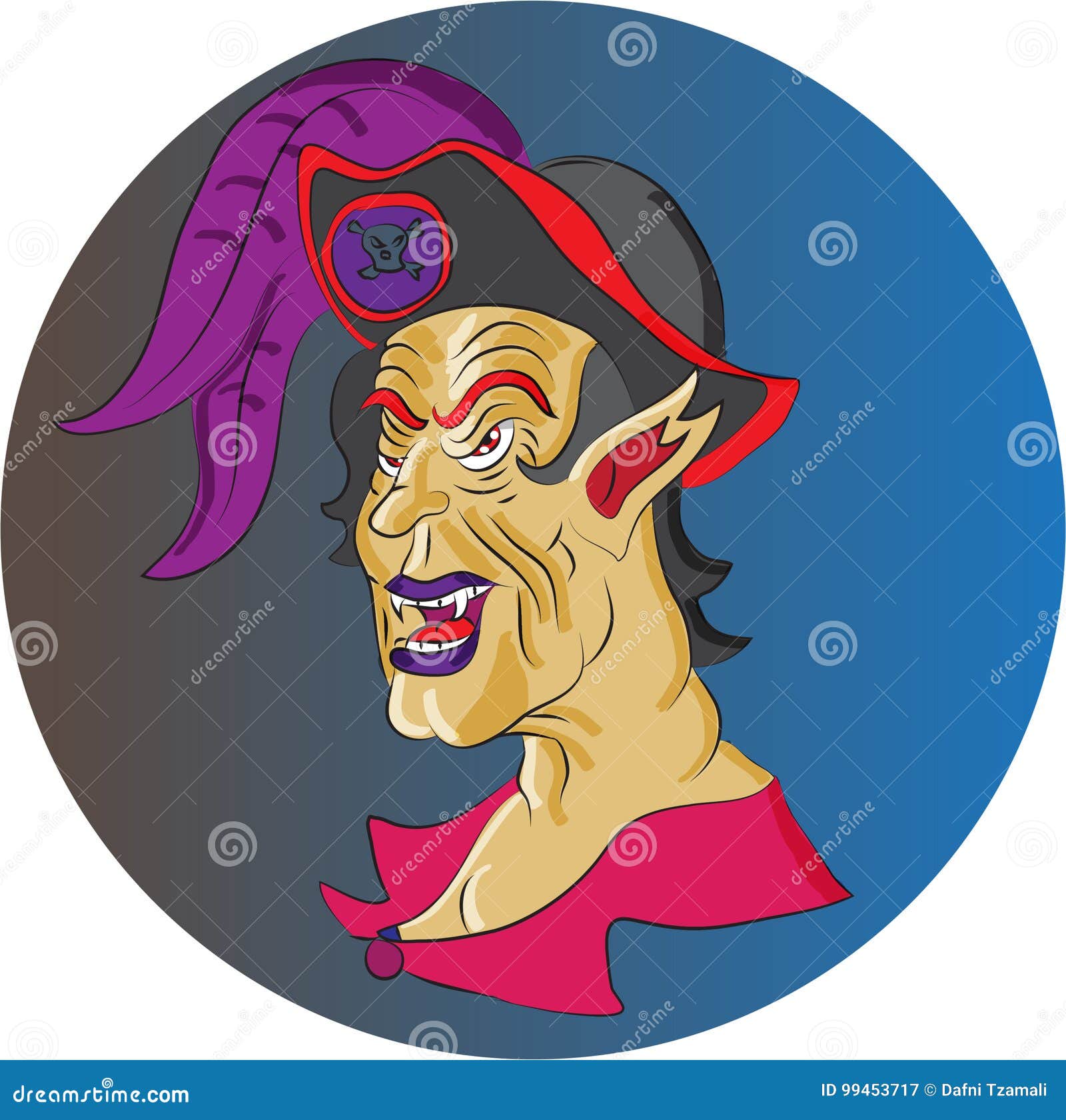 Vampire Pirate Cartoon Vector | CartoonDealer.com #99453717