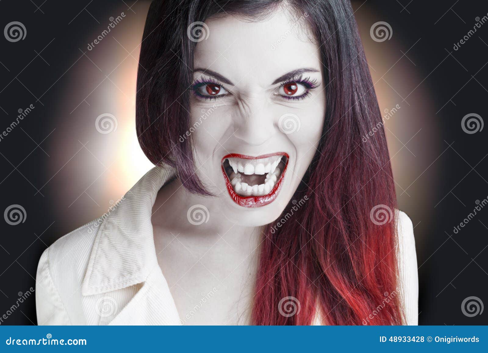 Vampire stock photo. Image of brunette, fear, glamour - 48933428
