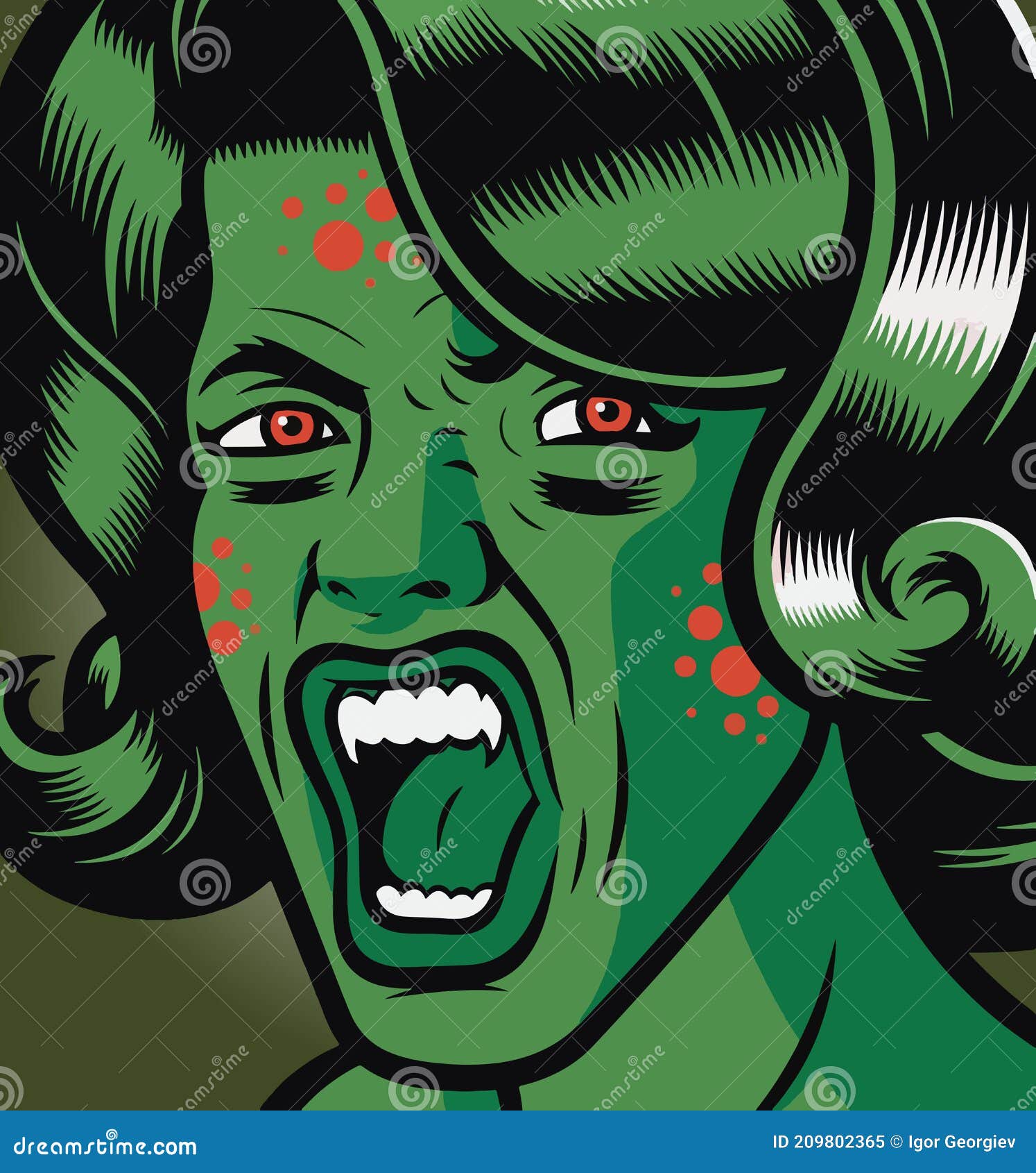 Vampire Poster Template for Halloween Stock Vector - Illustration of ...