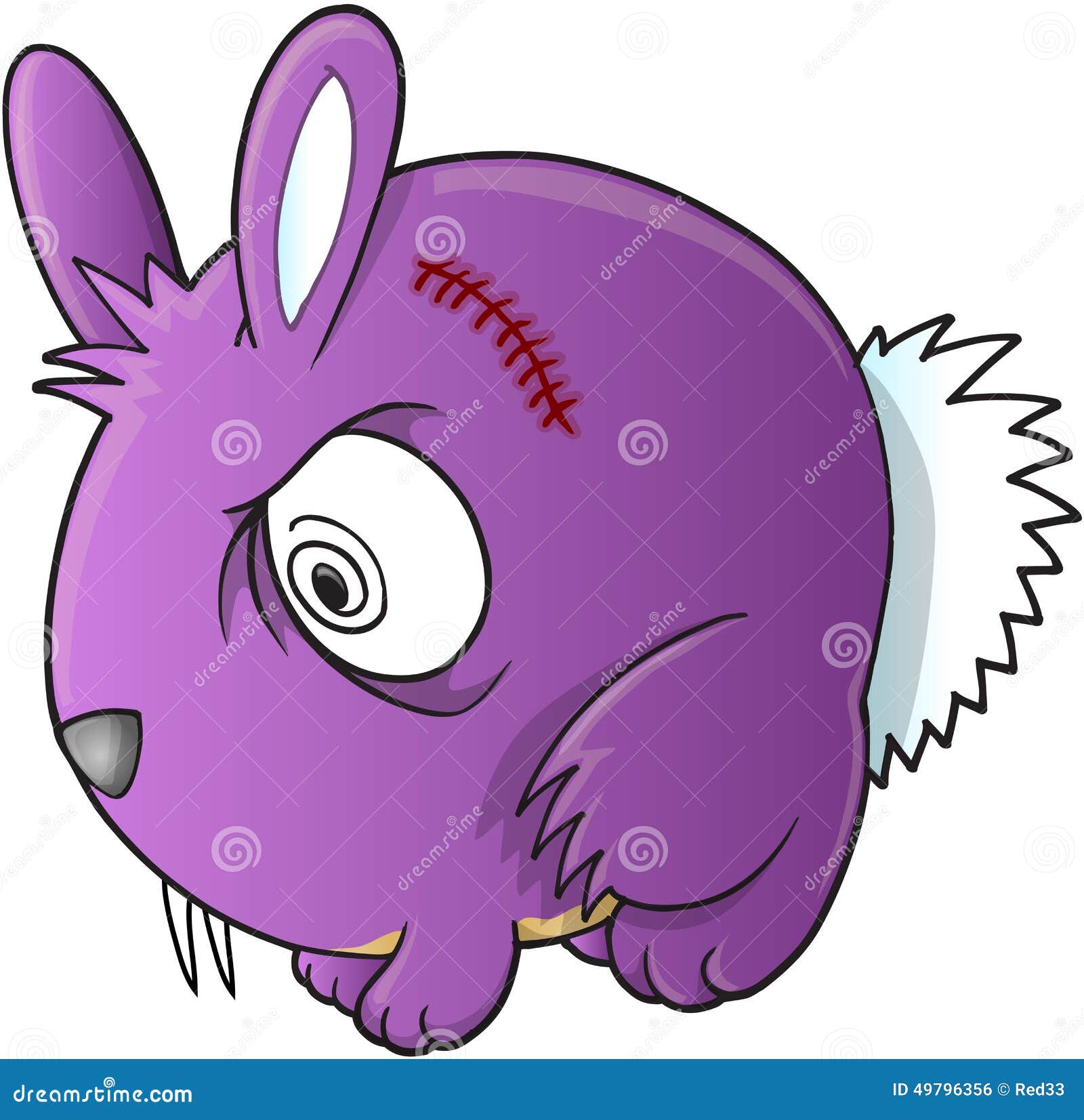 Vampire Rabbit Vector stock vector. Illustration of rabbit - 49796356