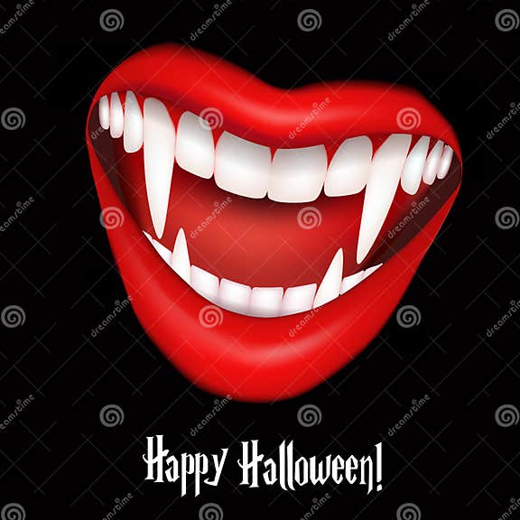 Vampire smile stock vector. Illustration of fear, horror - 60847543
