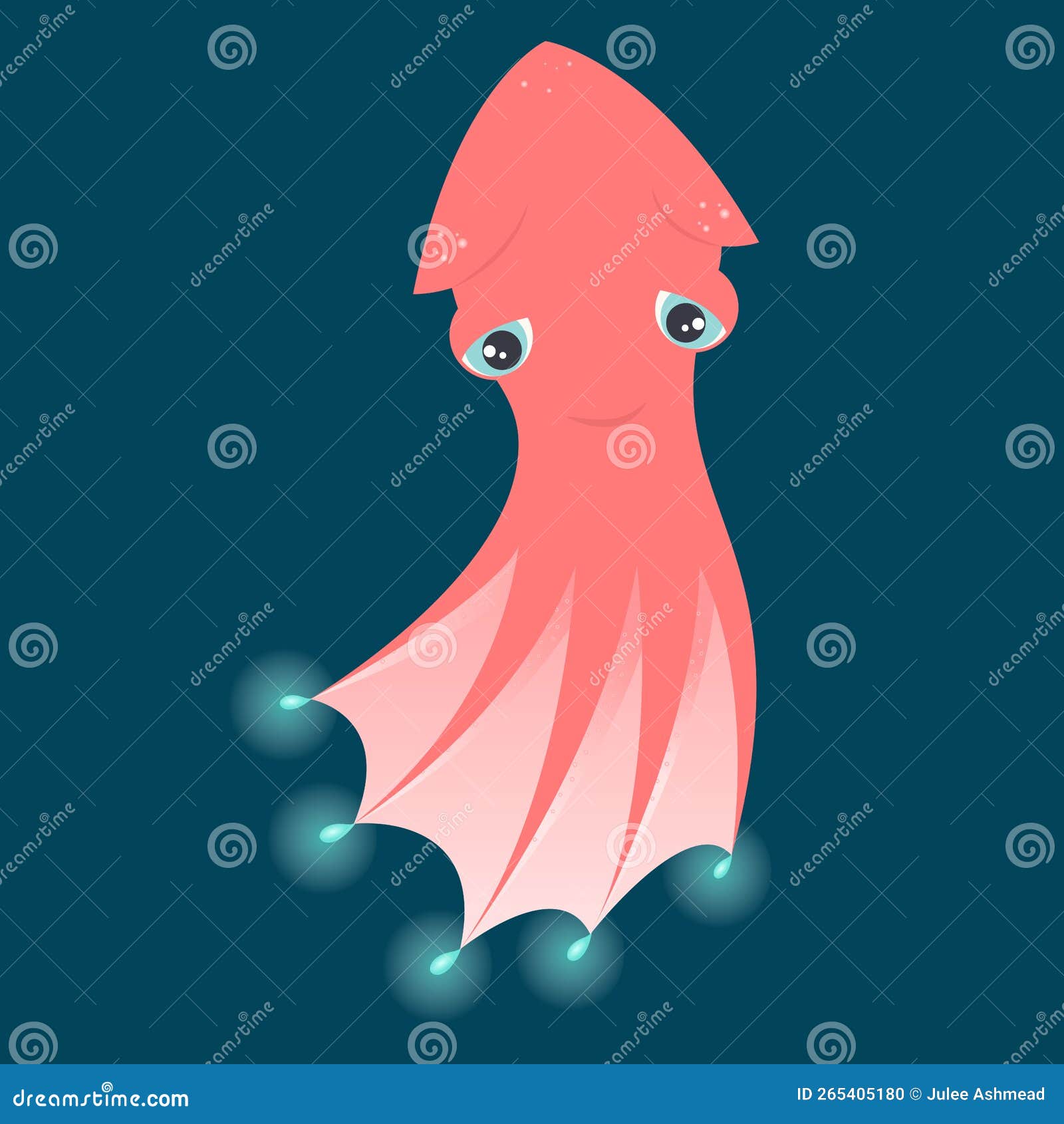 Vampire Squid Vector Illustration Graphic Stock Illustration ...