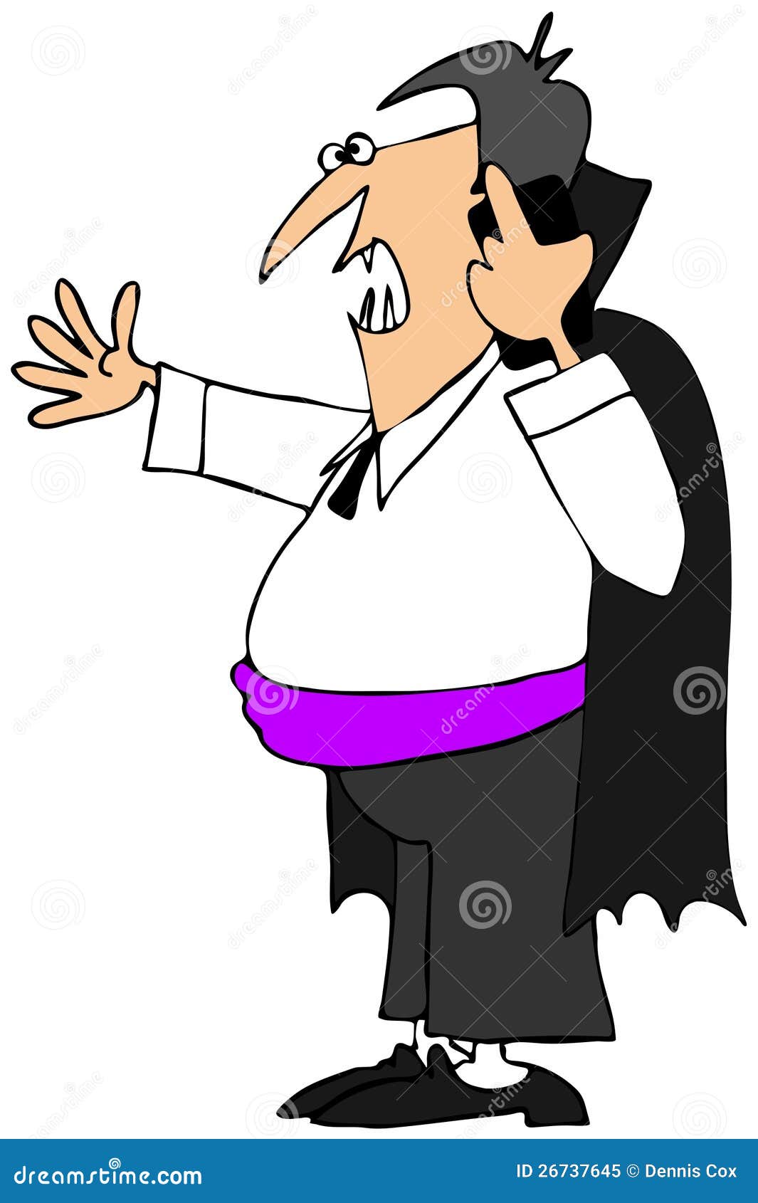 Vampire Talking on a Cellphone Stock Illustration - Illustration of ...