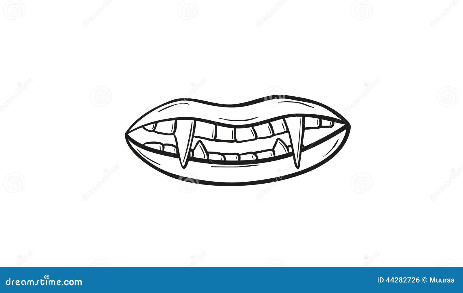 Vampire Fangs Sketch