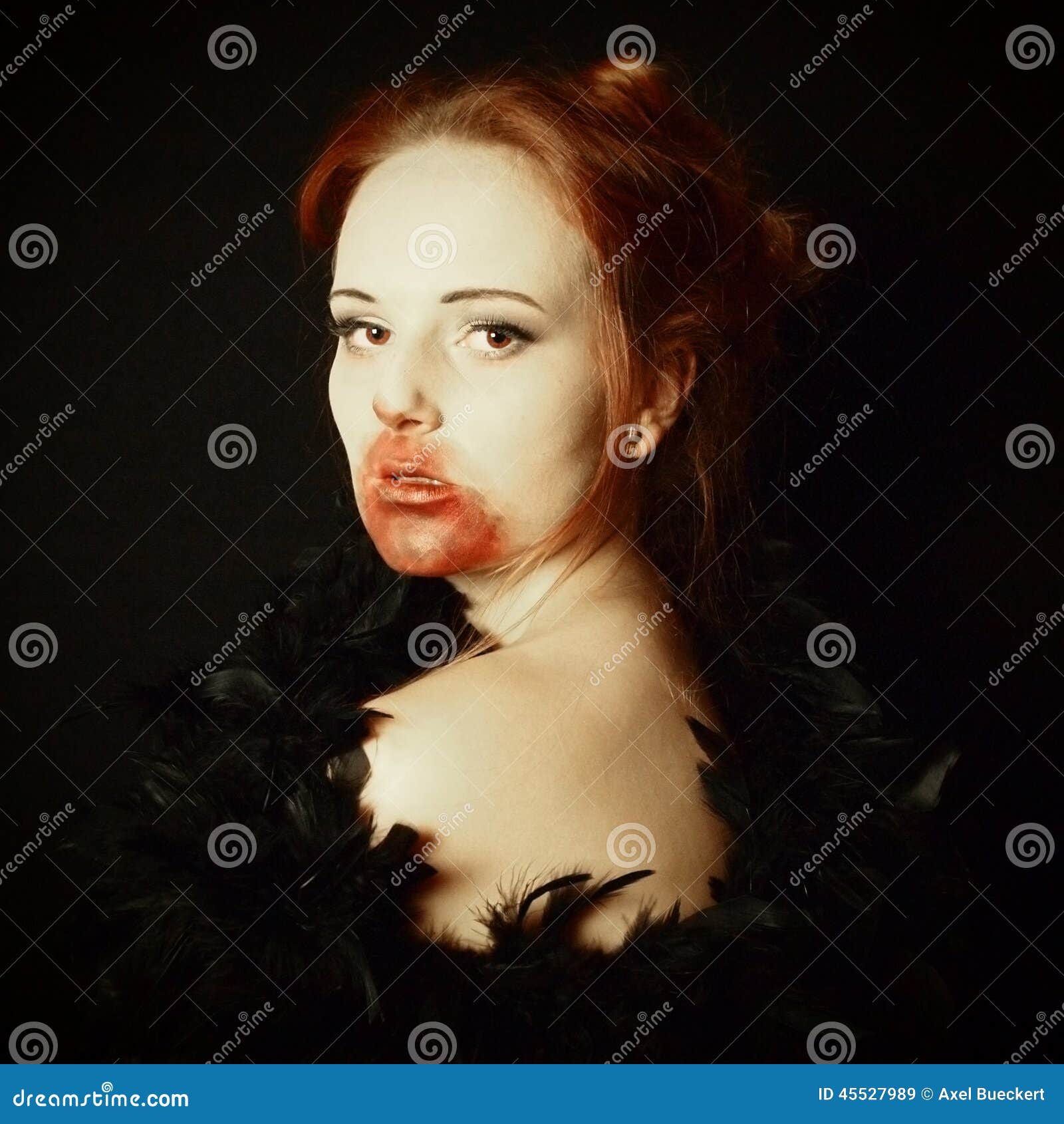 Vampire stock image. Image of woman, vampire, vamp, portrait - 45527989