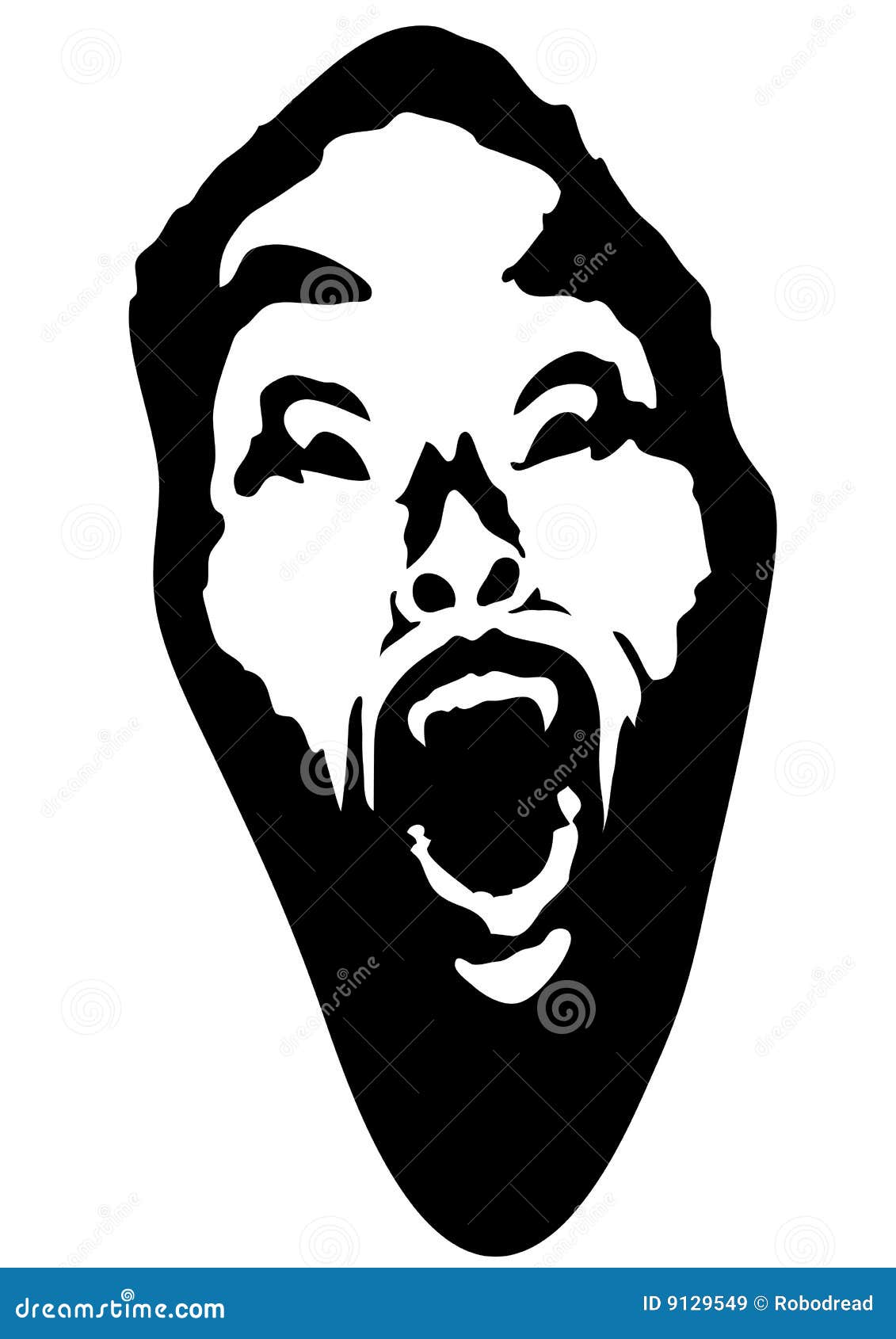 Vampire (vector) stock vector. Illustration of facial - 9129549