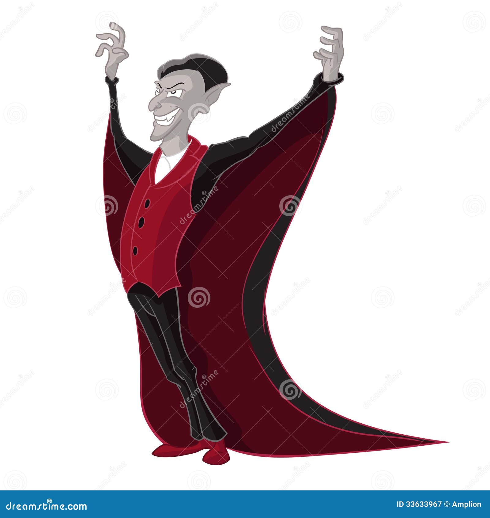 Vampire stock vector. Illustration of costume, standing - 33633967
