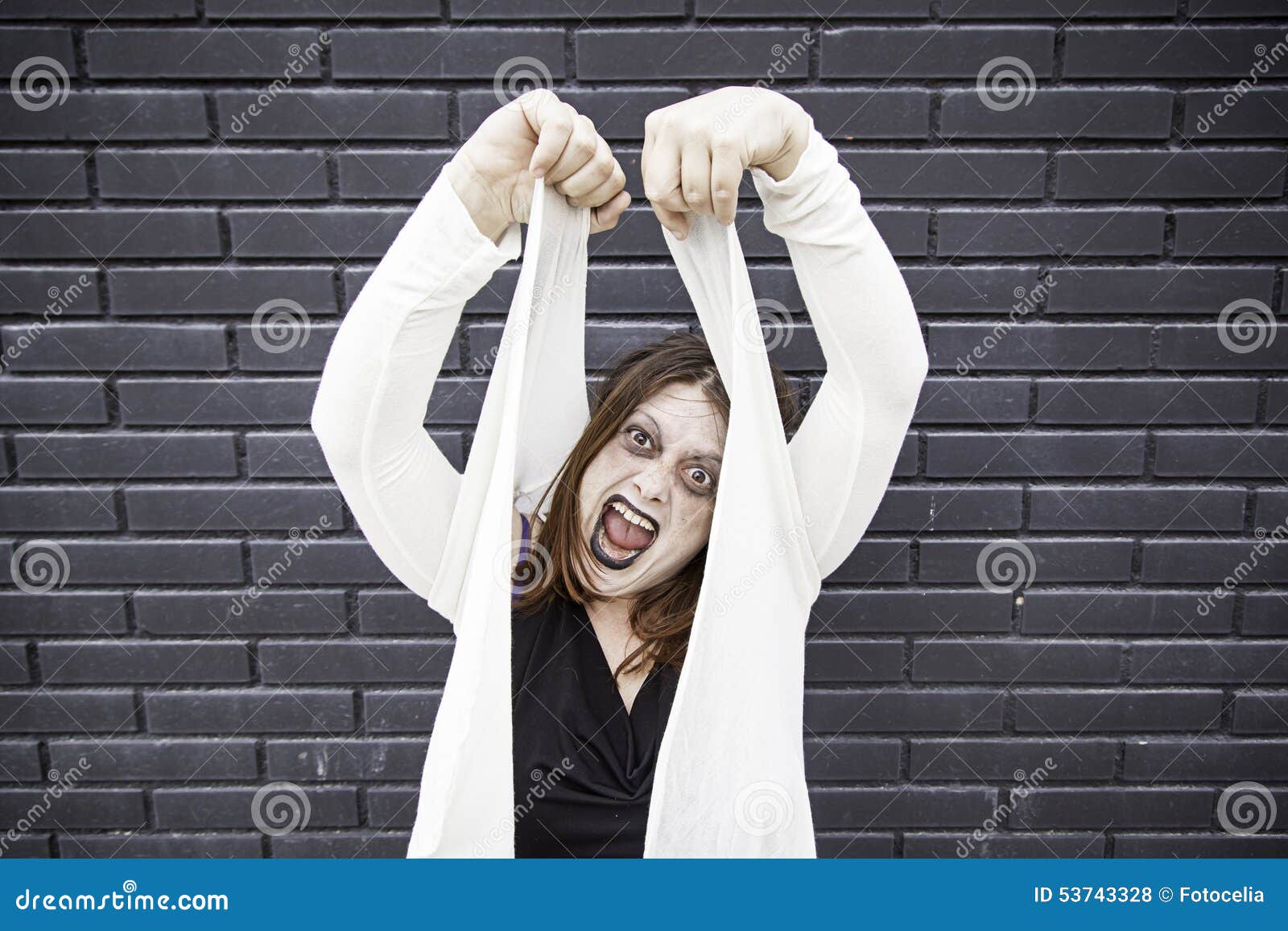 Vampire woman stock photo. Image of depression, human - 53743328