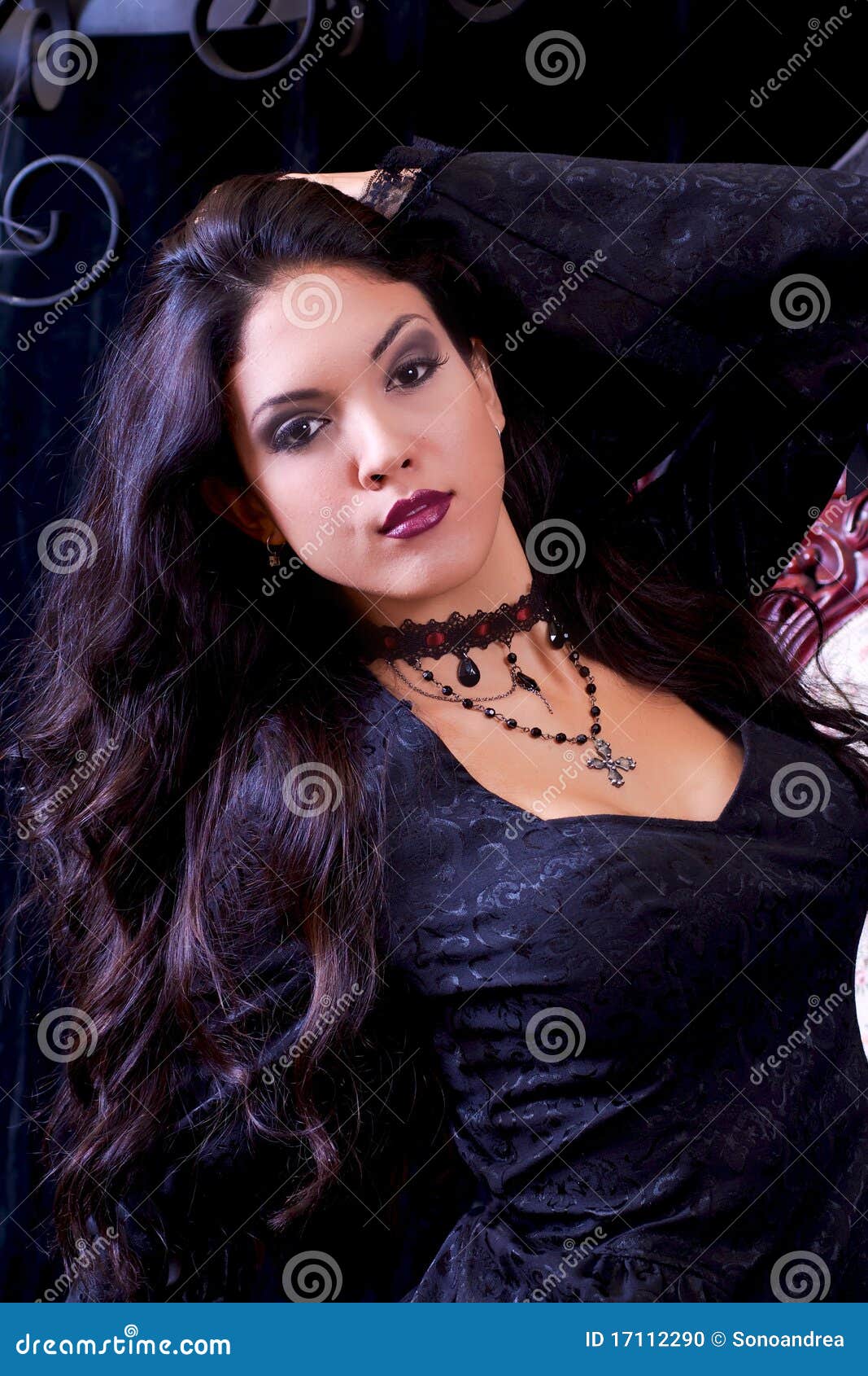 Vampiress stock photo. Image of hair, woman, gothic, female - 17112290