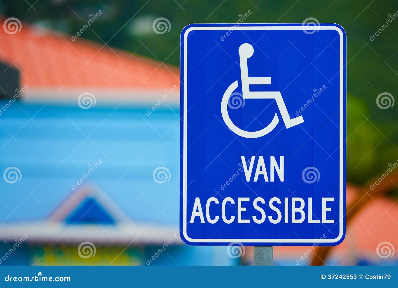 Van Accessible Sign stock image. Image of parking, park - 37242553