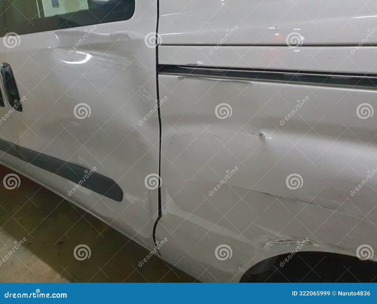 Van accident damage stock image. Image of silver, smash - 322065999