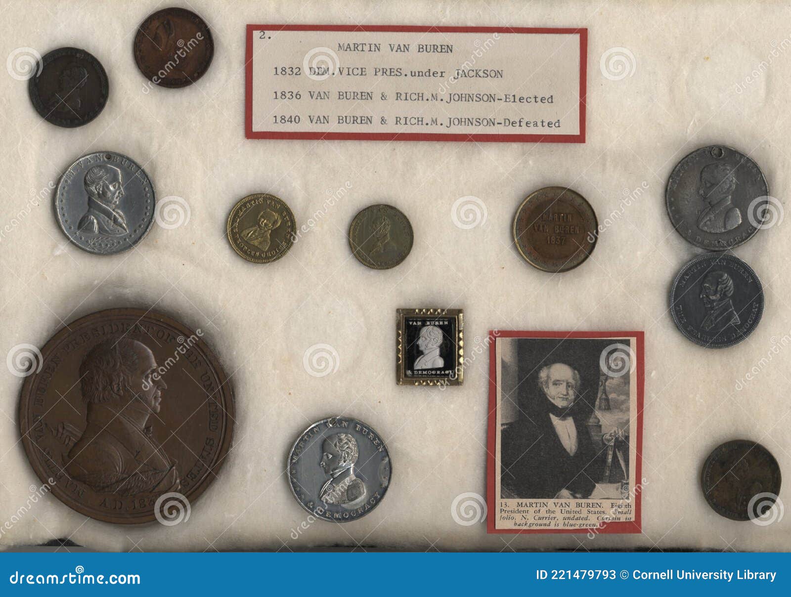 Van Buren Campaign And Commemorative Items Picture. Image: 221479793