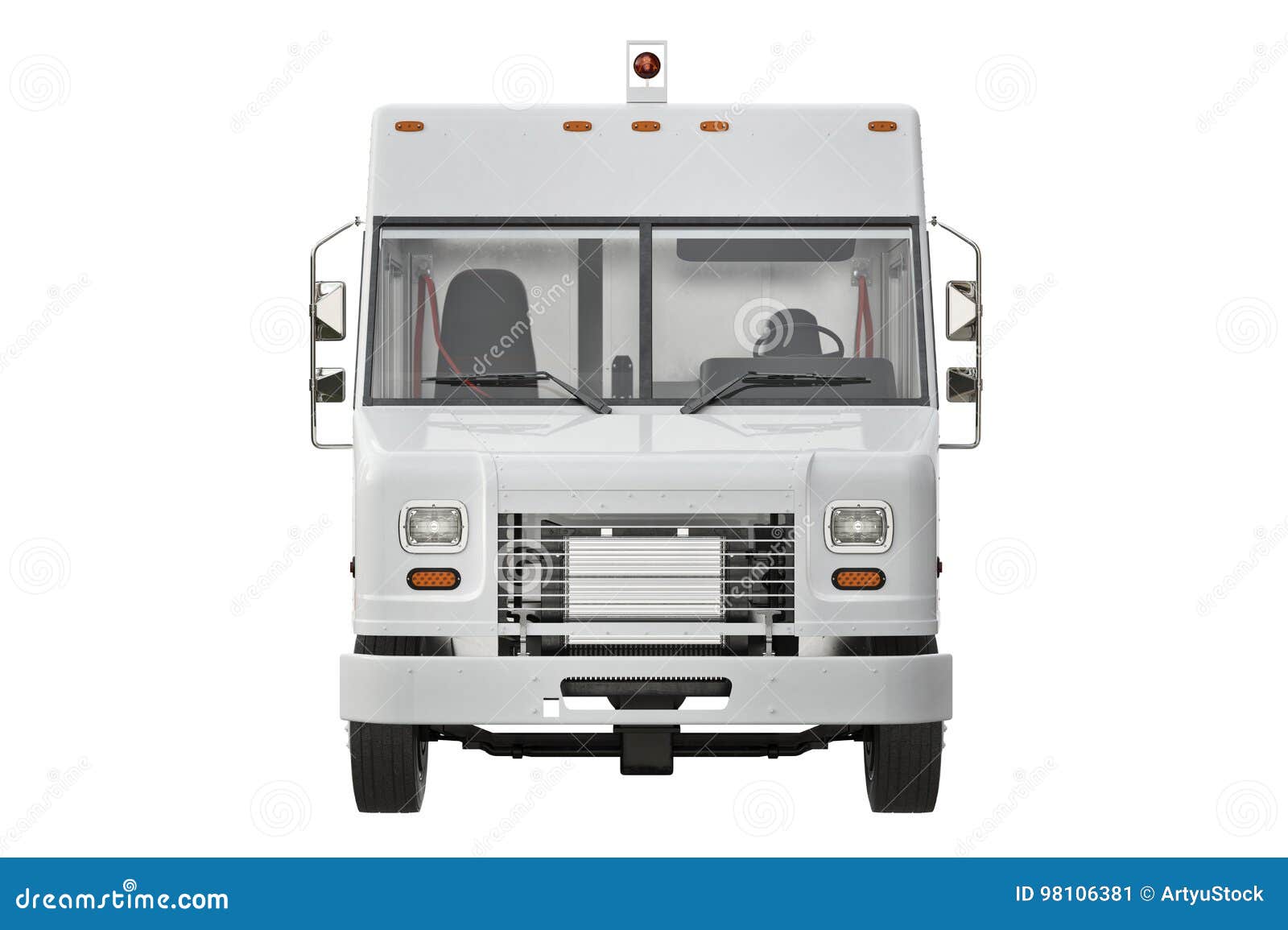 Van car, front view stock illustration. Illustration of vehicle - 98106381