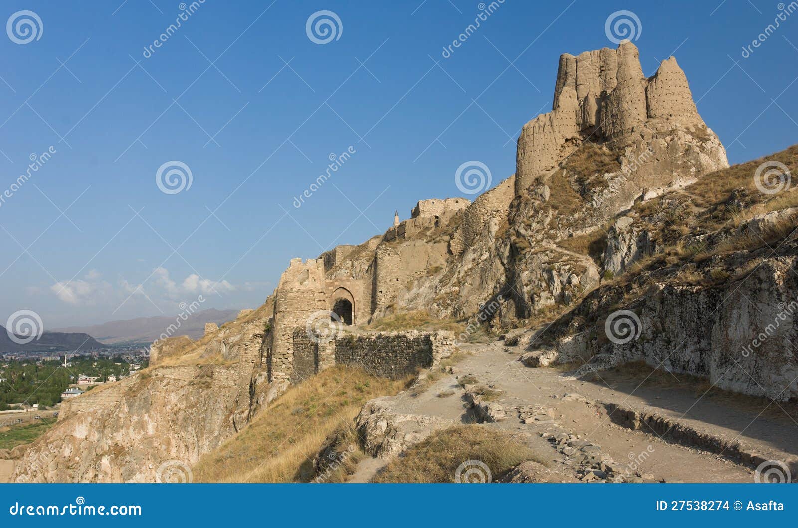 Van castle stock photo. Image of natural, middle, anatolia - 27538274