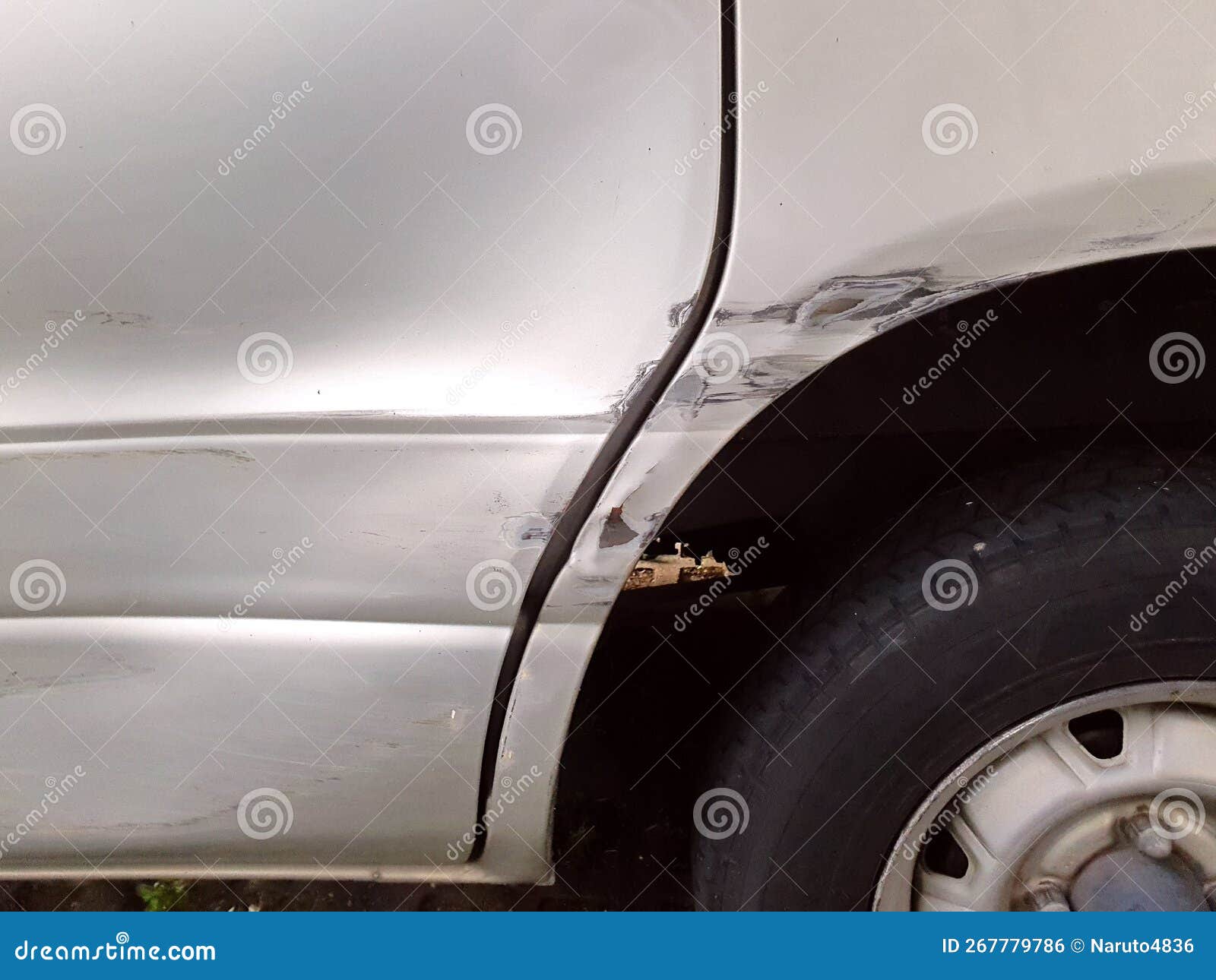 Van with damage stock photo. Image of rental, damage - 267779786