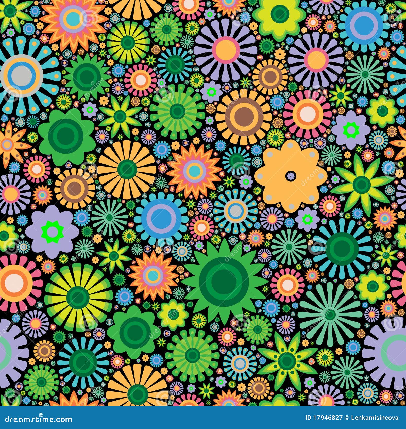 Van De Achtergrond Bloem Patroon Vector Illustratie - Illustration of ...