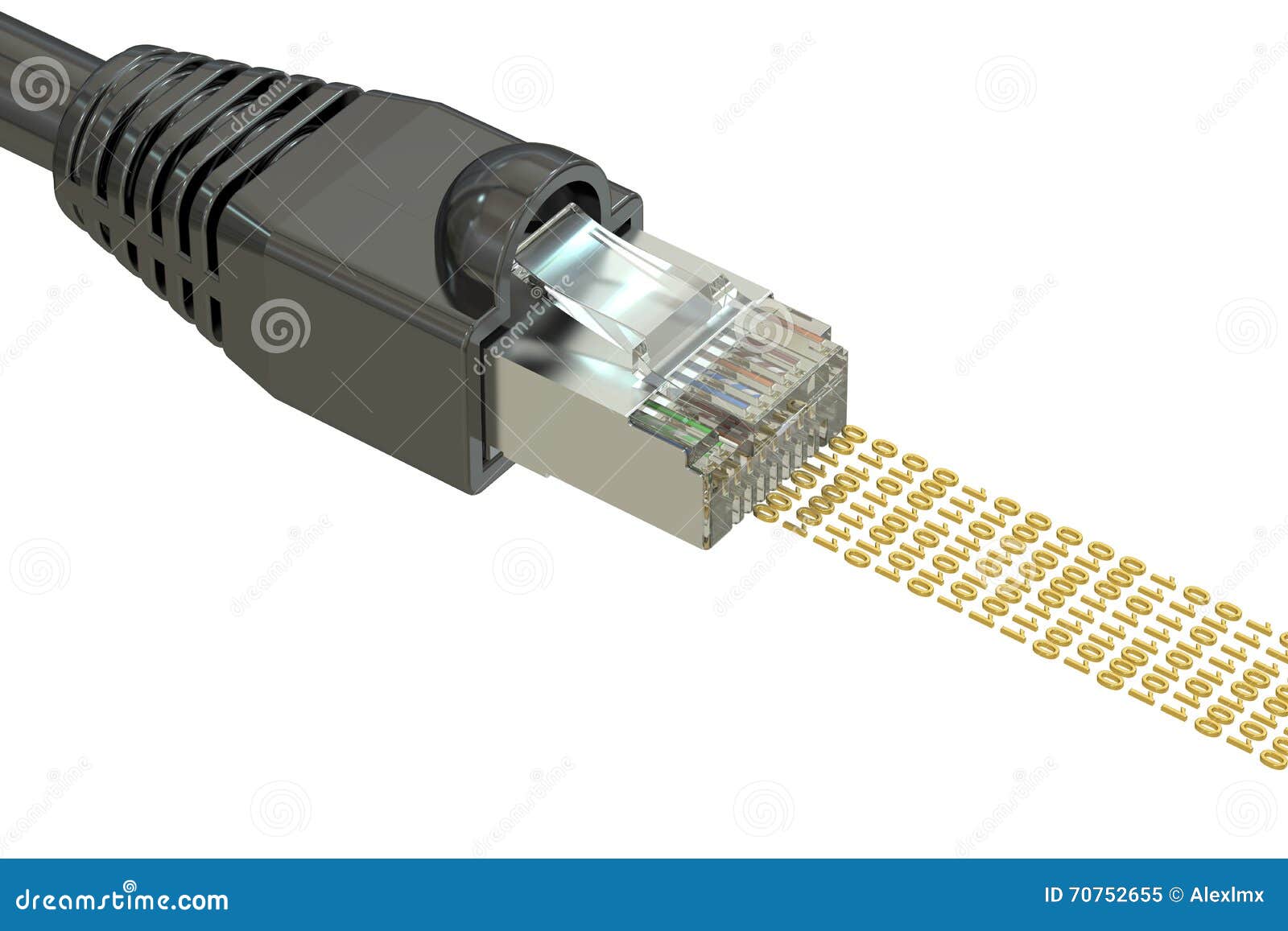Van De Het Conceptencomputer Van De Netwerkverbinding Het Netwerkkabel ...