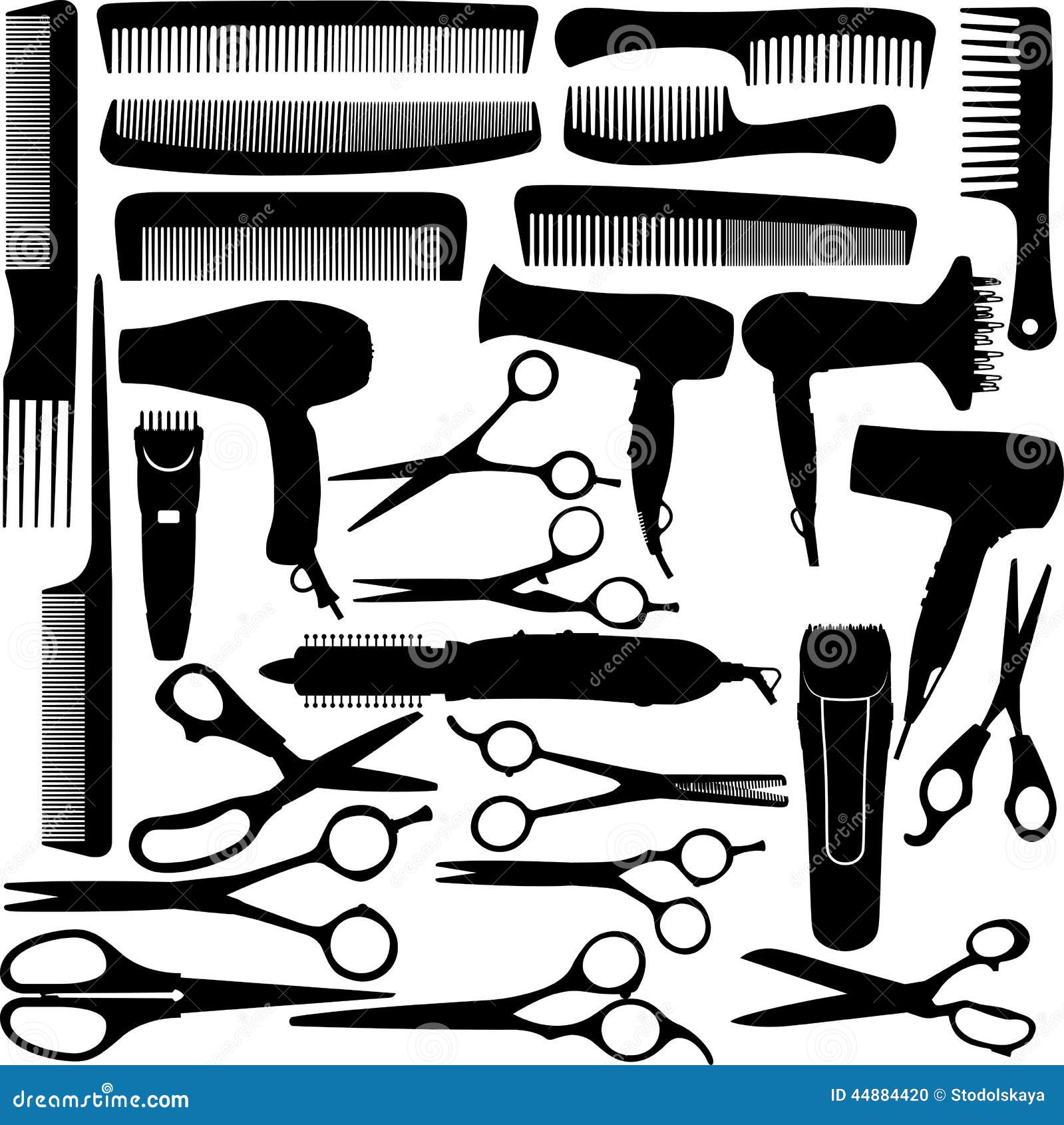 Van De Kappers (het Kappen) Salon Het Materiaal Vector Illustratie ...