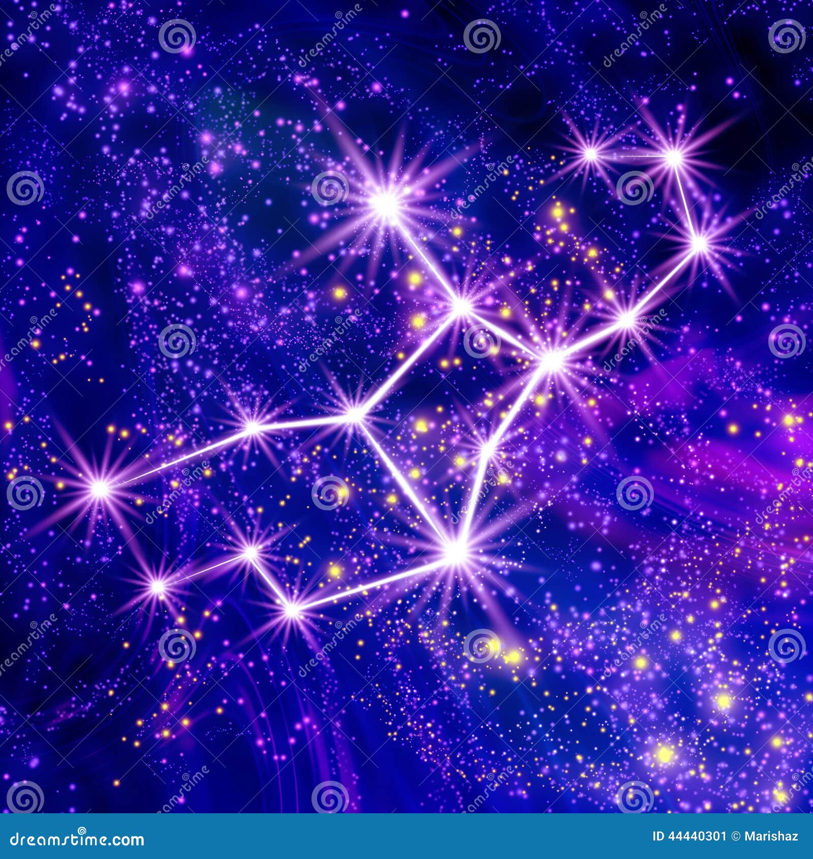 Van De Maagd (Virgin) De Constellatie Stock Illustratie - Illustration ...