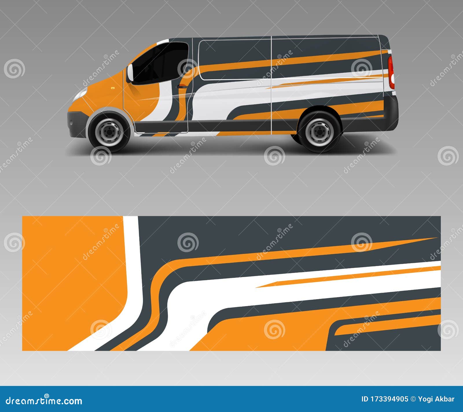 Van Decal Wrap Design Vector for Company Branding . Graphic Wrap Decal ...
