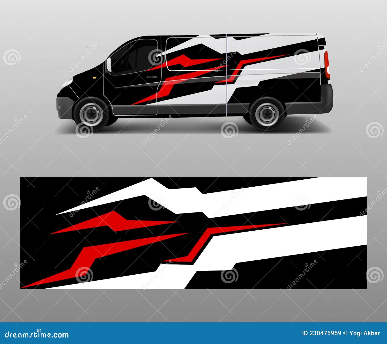Van Decal Wrap Design Vector for Company Branding . Graphic Wrap Decal ...