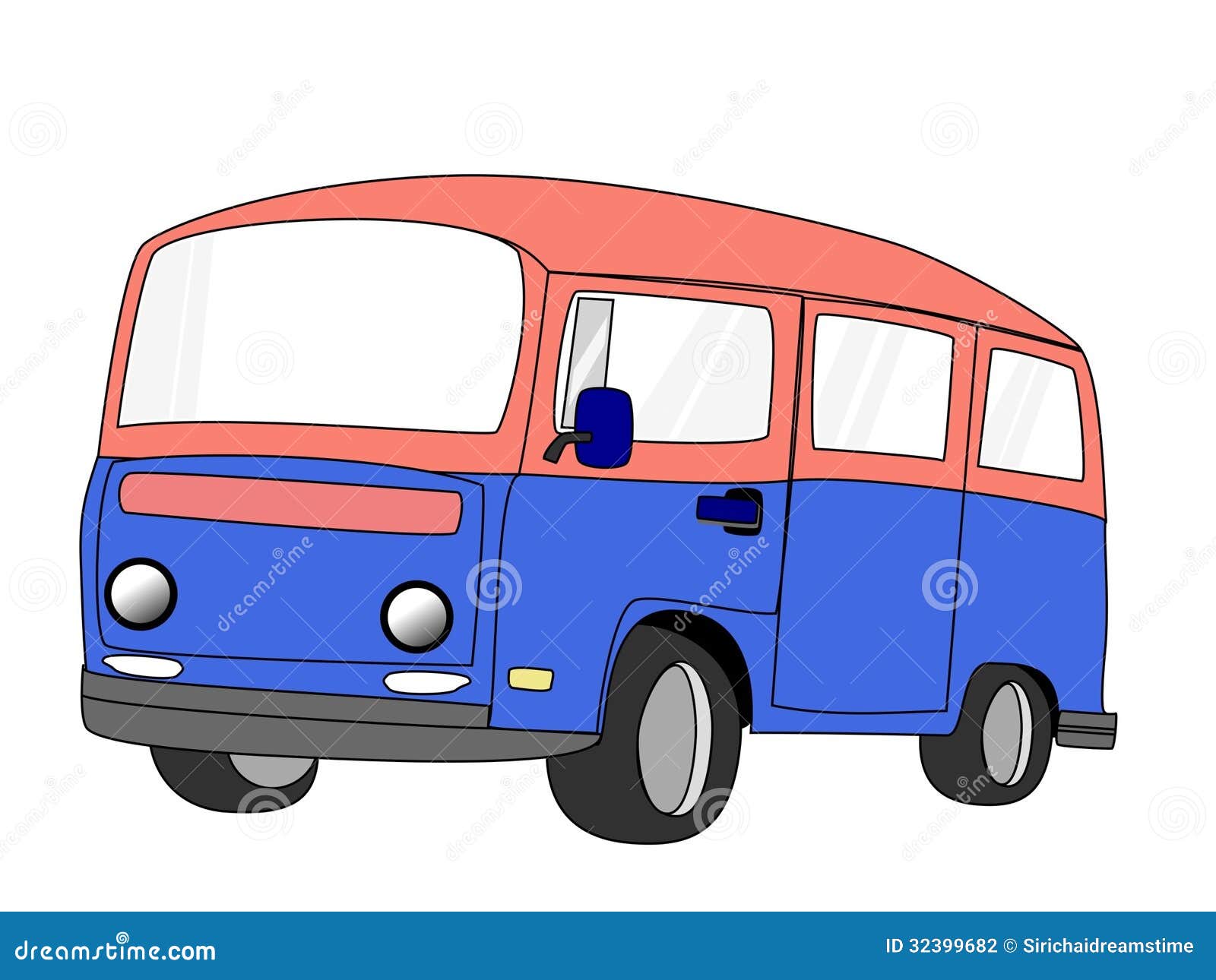 Van desenhos animados ilustração stock. Ilustração de caminhão - 32399682