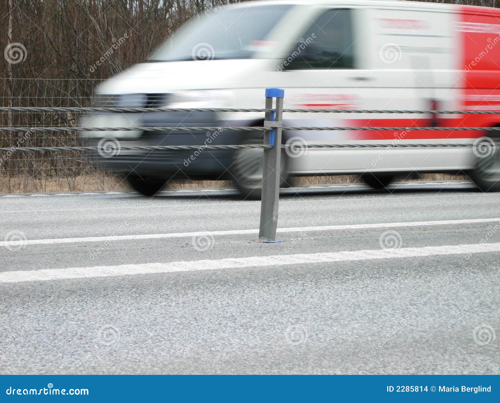 A van driving fast stock photo. Image of asphalt, motorway - 2285814