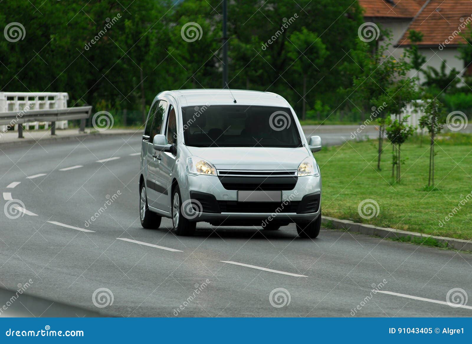 Van driving too fast stock image. Image of sportdriving - 91043405